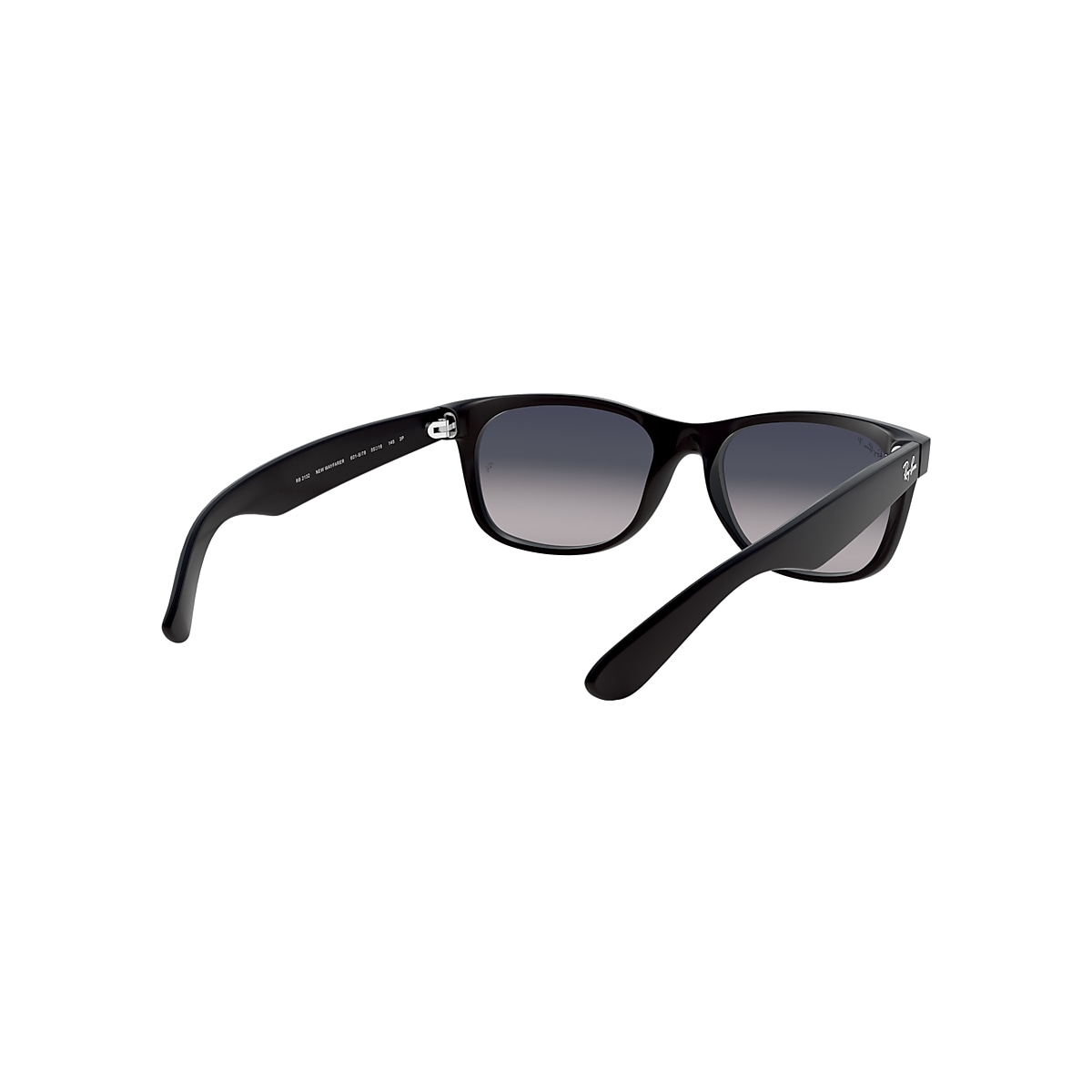 Black Plastic Ray-Ban New Wayfarer Classic RB2132 601S78