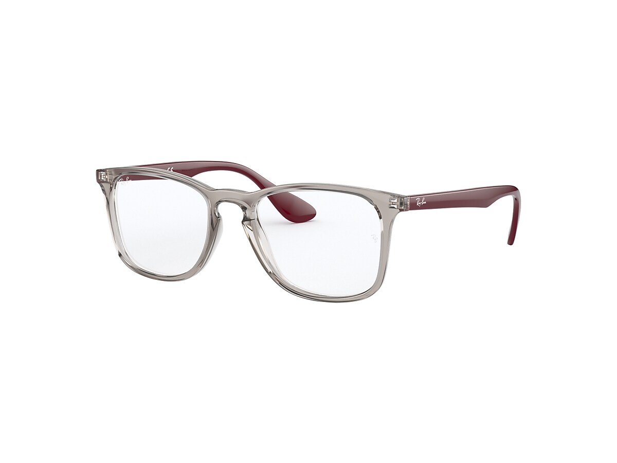 Ray-Ban RX 7074 8083 Transparent Grey Eyeglasses Unisex | atelier-yuwa ...