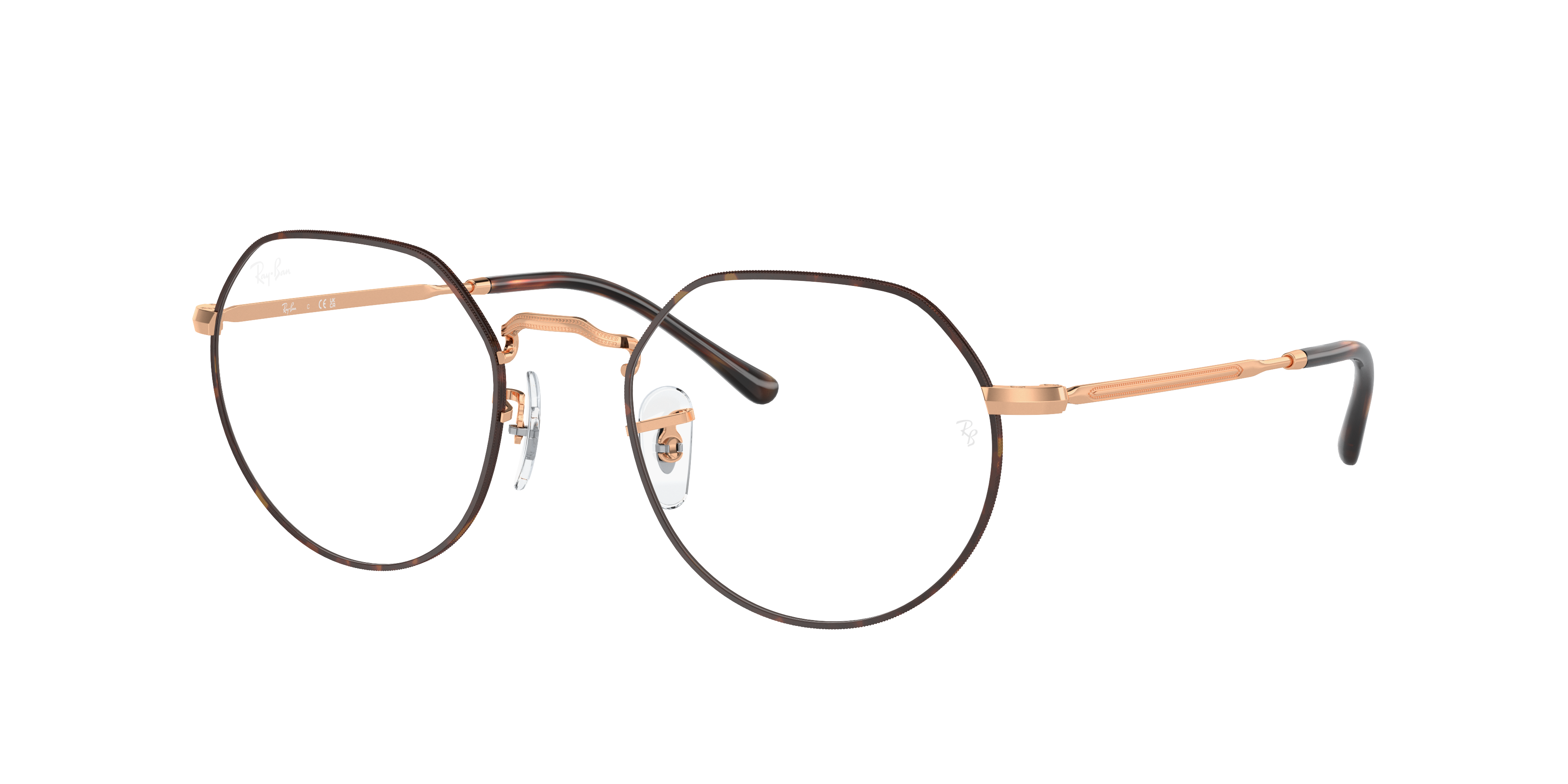 Jack Optics Eyeglasses with Havana On Rose Gold Frame - RB6465 | Ray-Ban®