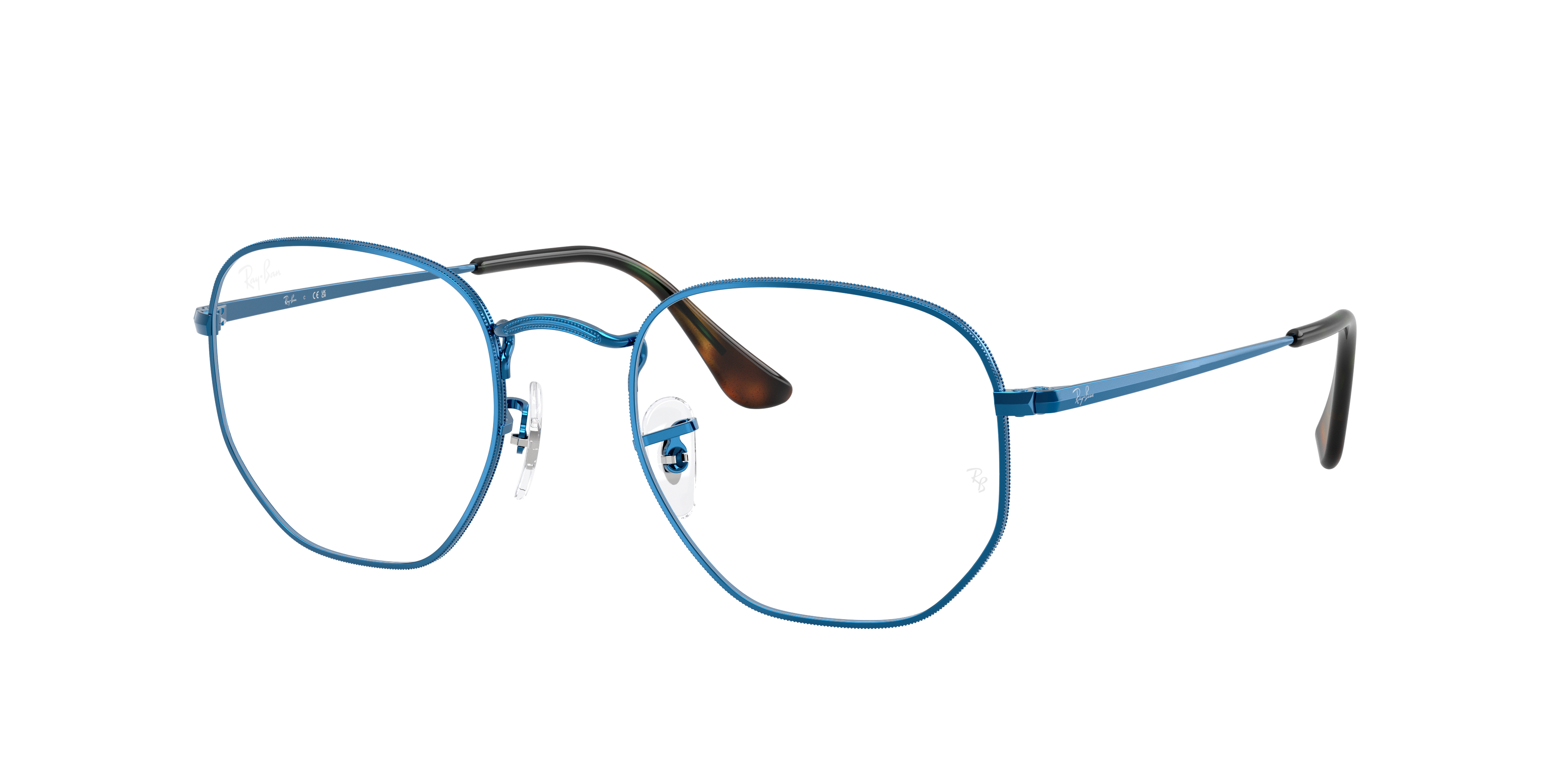 Hexagonal Optics Eyeglasses with Blue Frame - RB6448 | Ray-Ban®