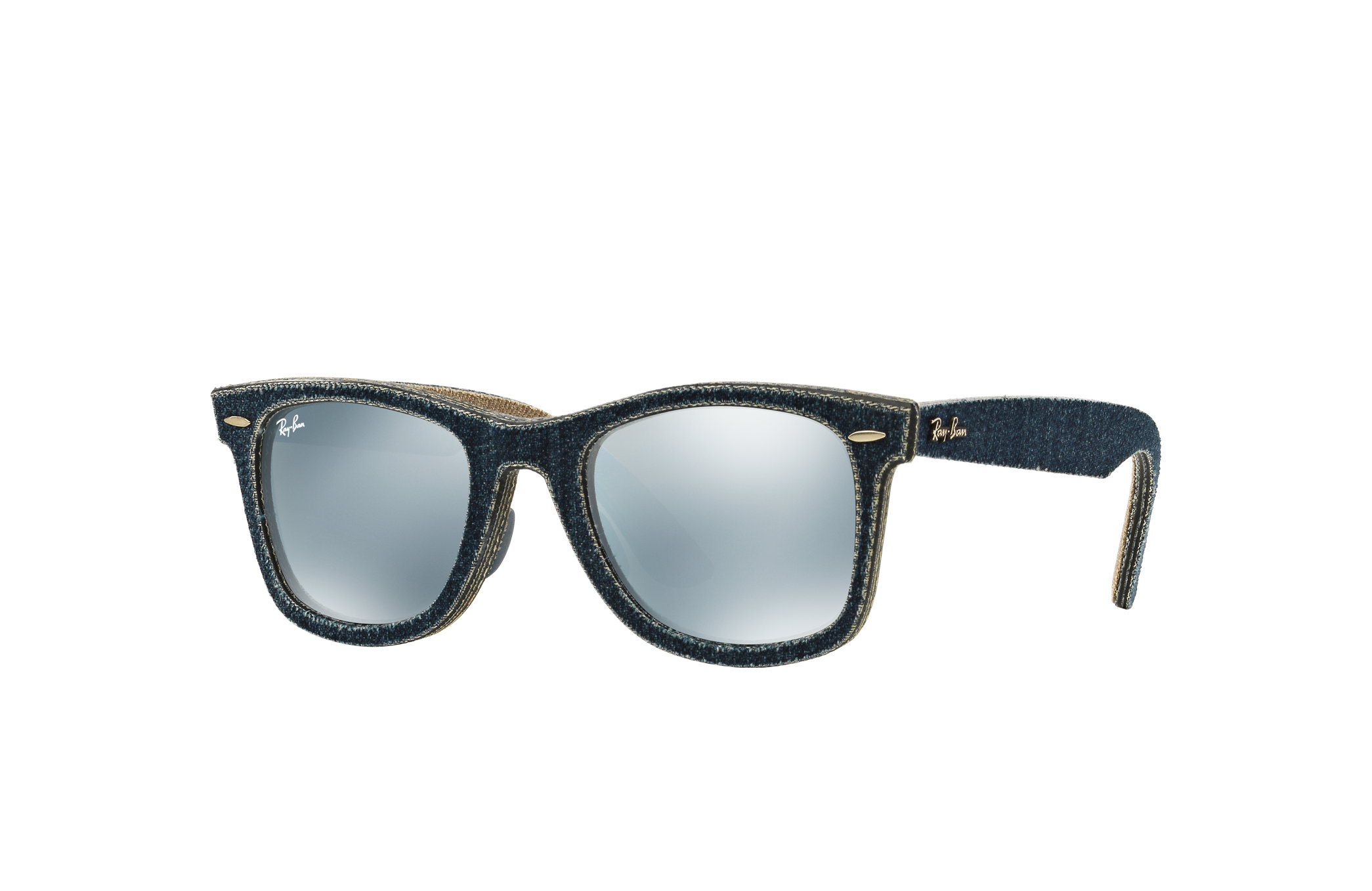 Original Wayfarer Denim Sunglasses in Blue Denim and Silver Flash ...