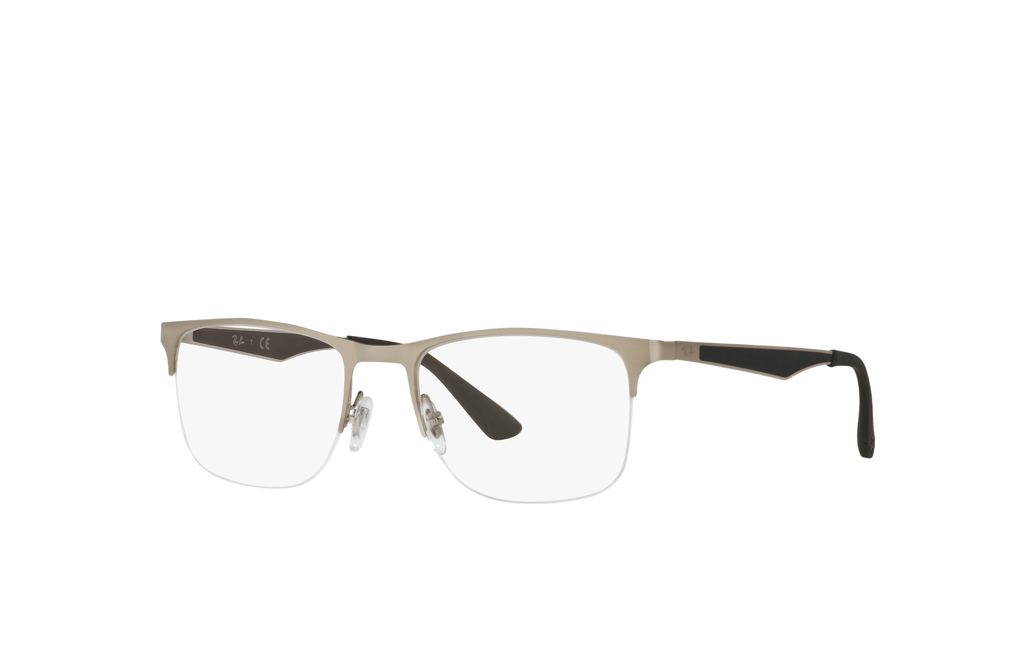 Rb6362 Eyeglasses with Polished Silver Frame (55-19) - RB6362 | Ray-Ban®