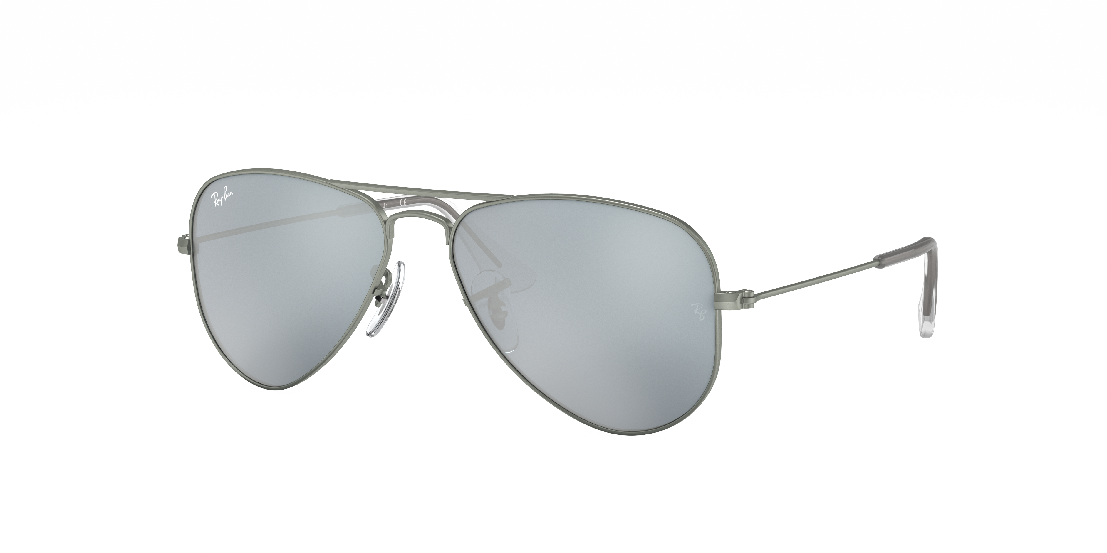 Aviator Kids Sunglasses in Gunmetal and Grey Flash - RB9506S | Ray-Ban®