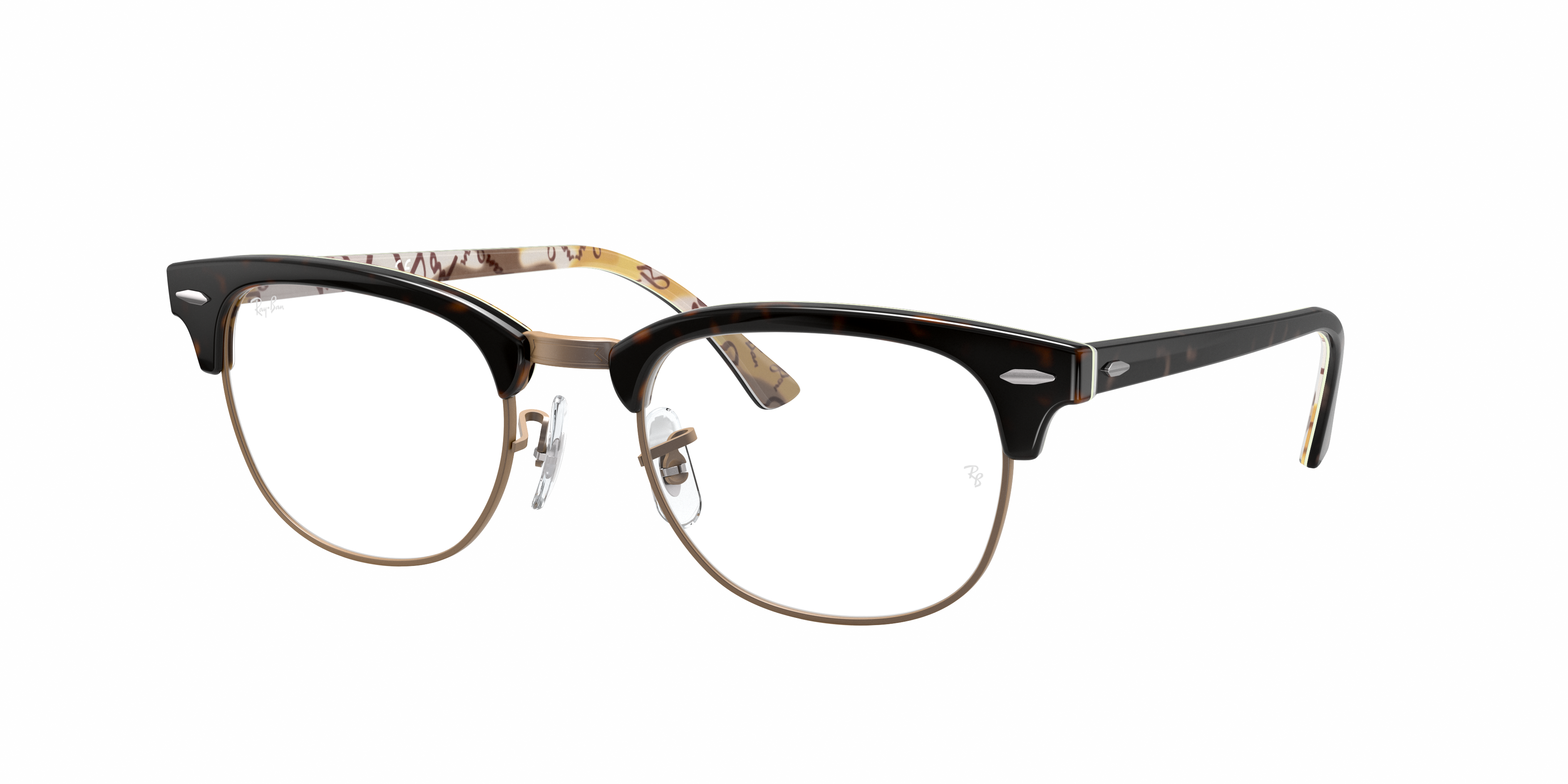 Clubmaster Optics Eyeglasses with Tortoise Frame - RB5154 | Ray-Ban®
