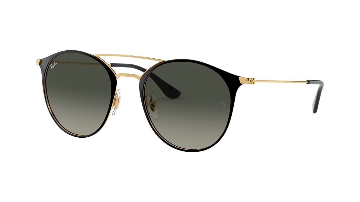 RB3546 Sunglasses in Black On Gold and Grey Gradient RB3546 Sunglasses in Black On Gold and Grey Gradient