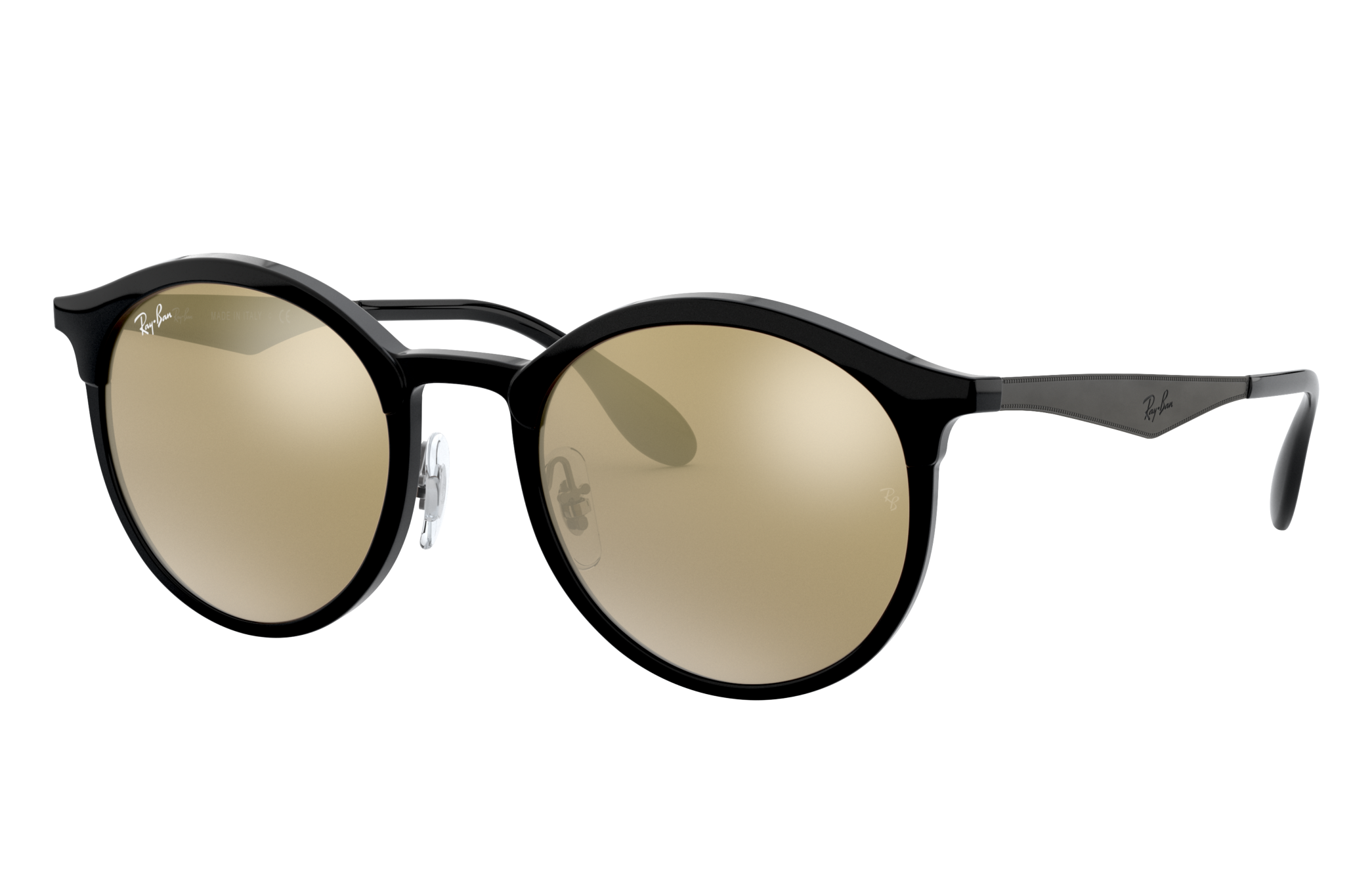 Emma Sunglasses in Black and Gold Mirror - RB4277F | Ray-Ban®