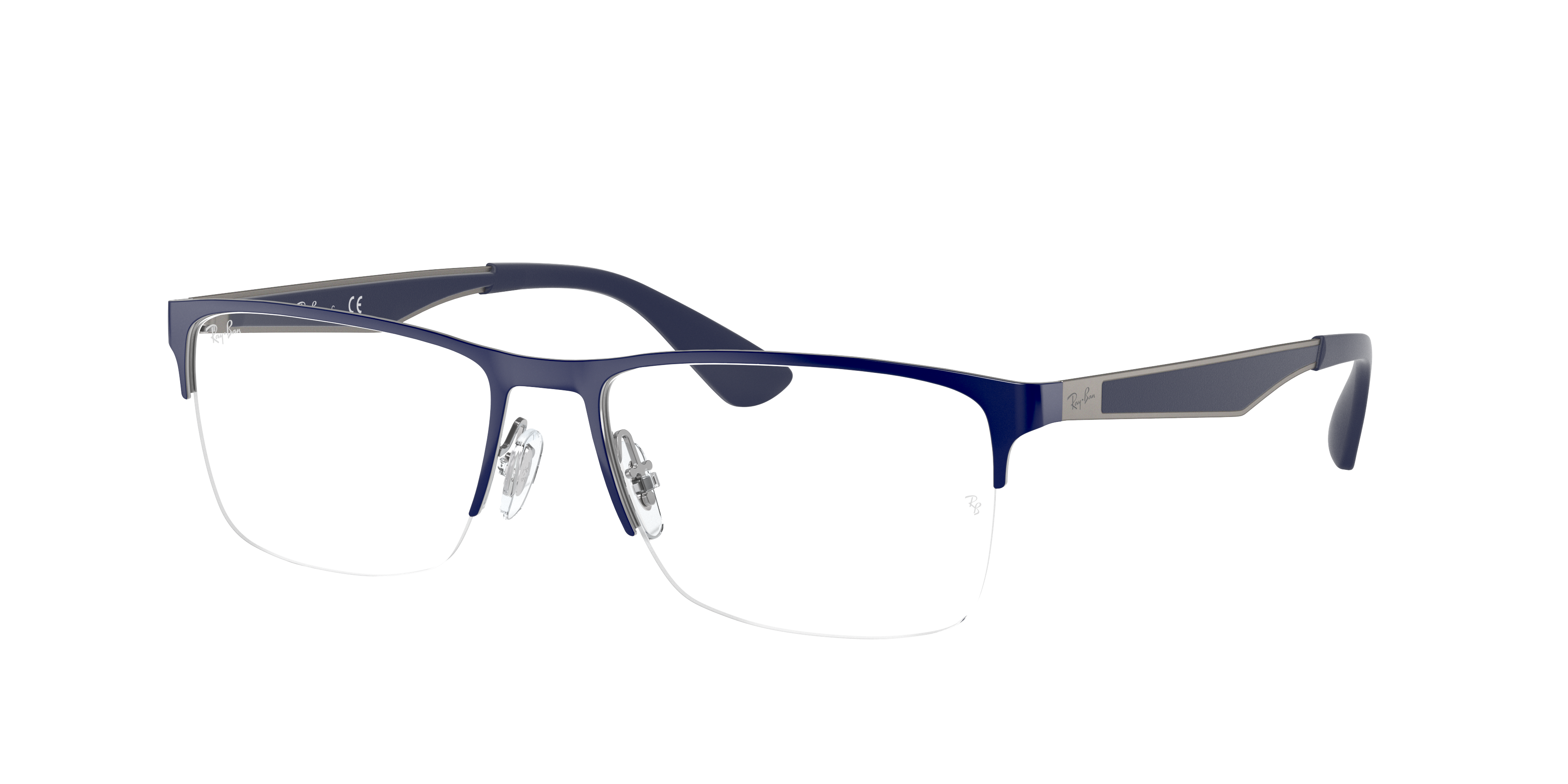 Ray-Ban Brillen mit Sehstärke RB6335 Blau - Metall - 0RX6335294754 ...