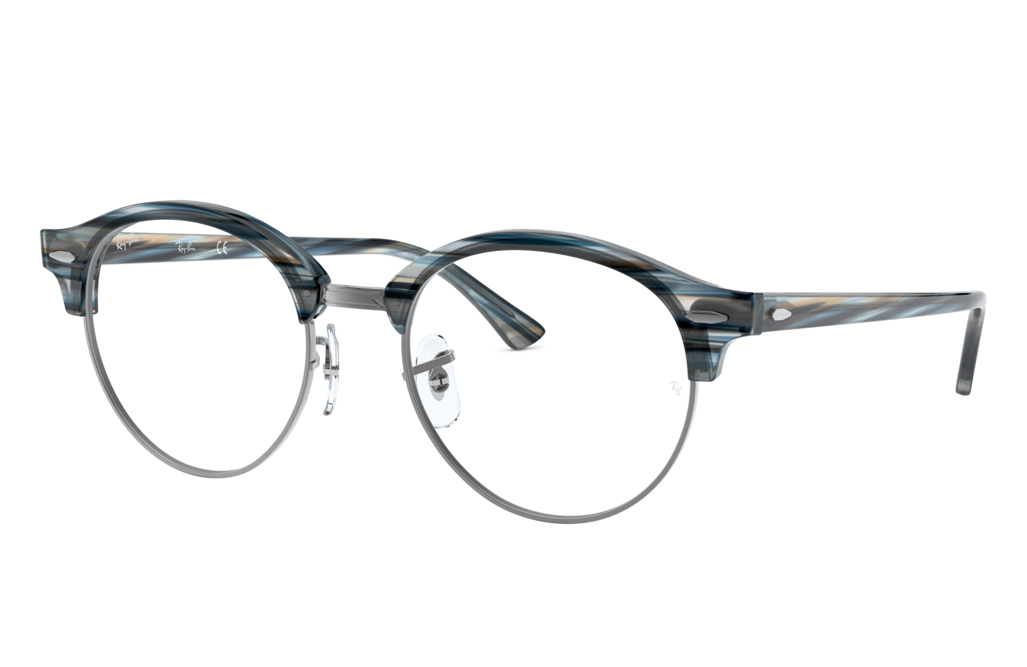 Clubround Optics Eyeglasses with Blue Frame - RB4246V | Ray-Ban®