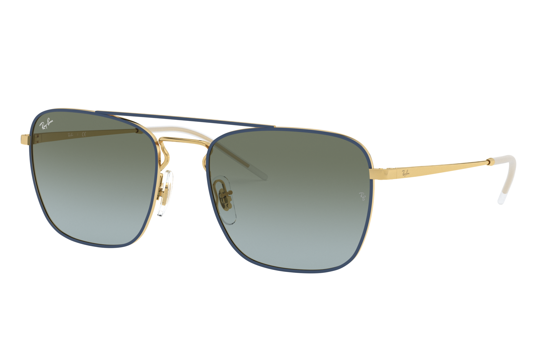 Blue On Gold Sunglasses in Green Gradient and Rb3588 - RB3588 | Ray-Ban®