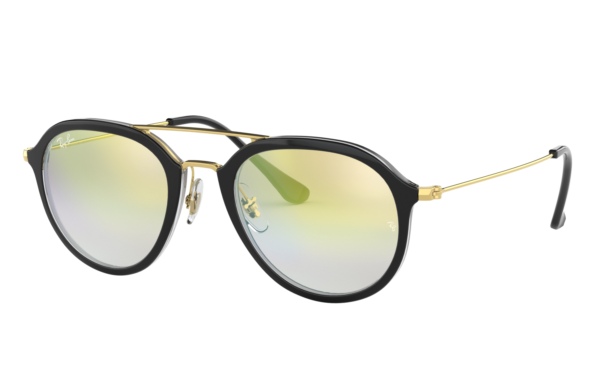 Polished Black Sunglasses in Gold Gradient and Rb4253 - RB4253 | Ray-Ban®
