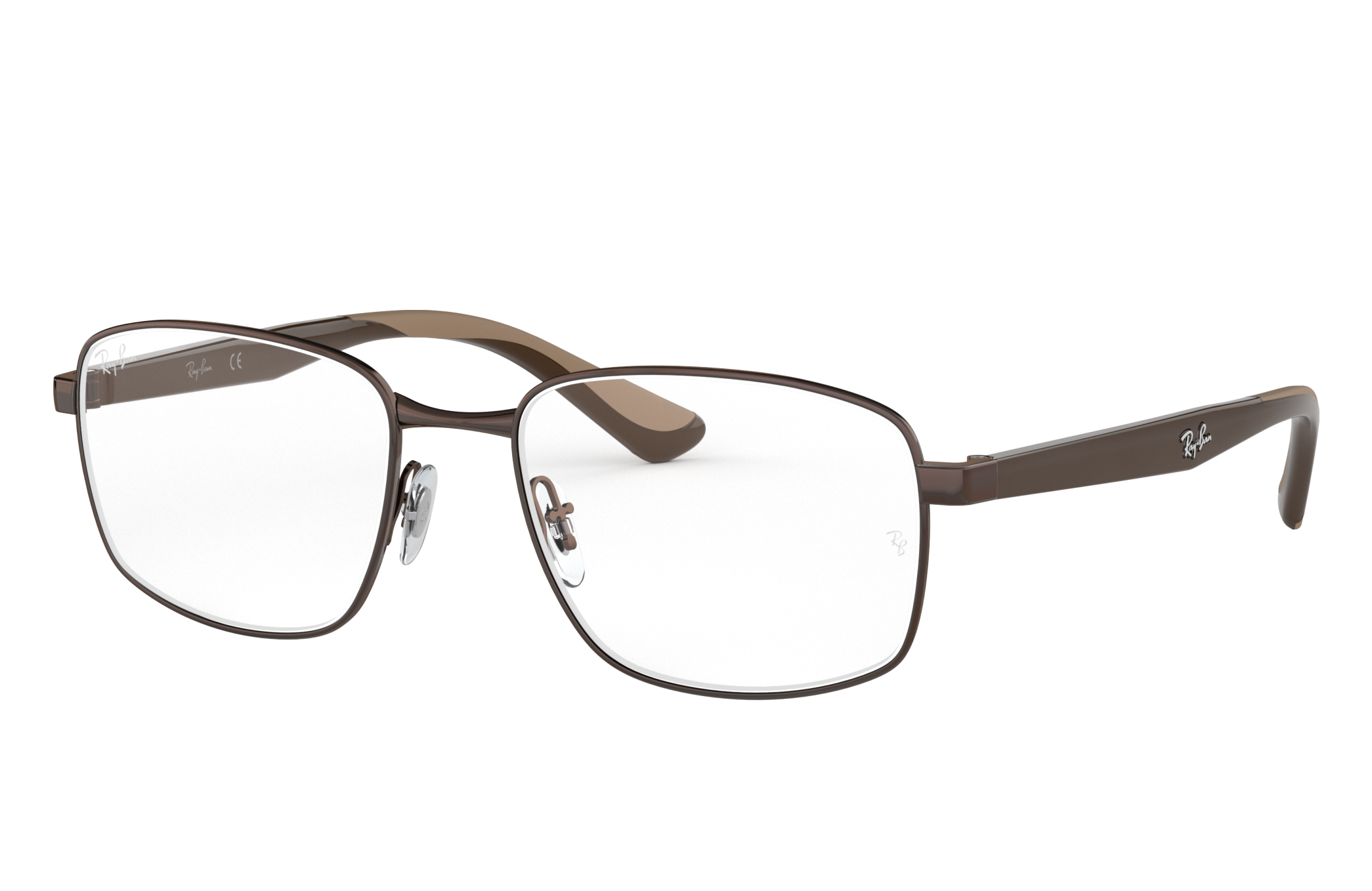 Rb6423 Eyeglasses with Polished Brown Frame (55-18) - RB6423 | Ray-Ban®