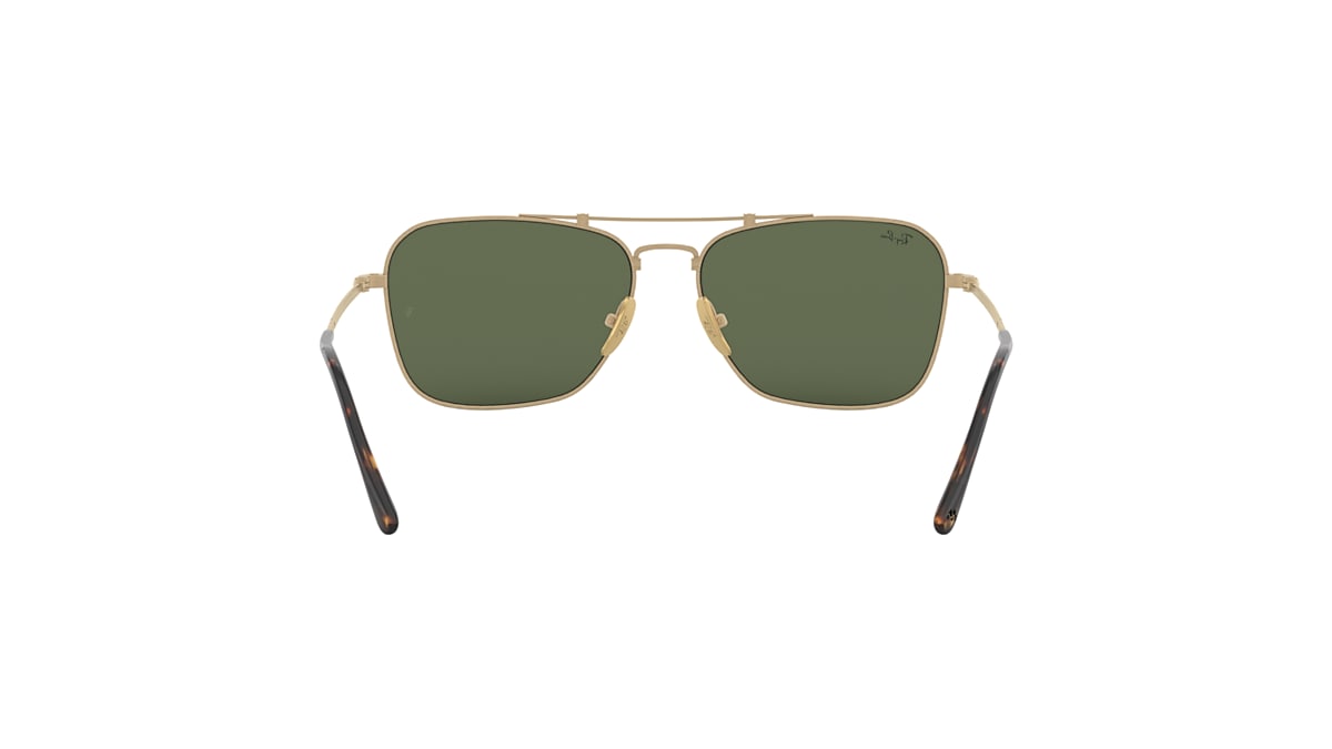 CARAVAN TITANIUM Sunglasses in Gold and Dark Green - RB8136 CARAVAN TITANIUM Sunglasses in Gold and Dark Green - RB8136