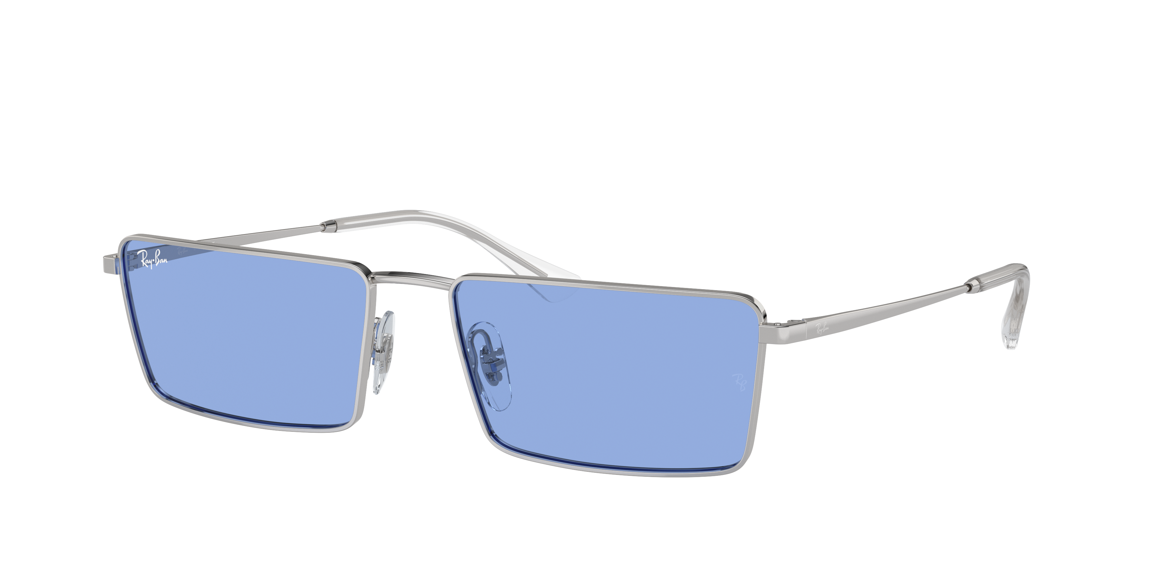 Emy Bio-based Sunglasses in Silver and Blue - RB3741 | Ray-Ban®