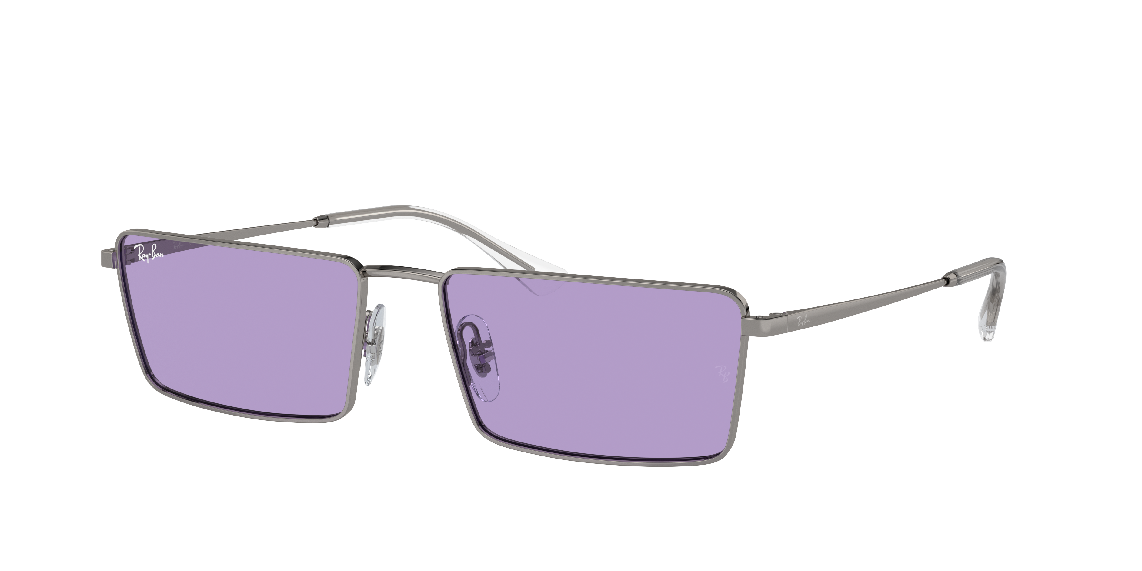 Gunmetal Sunglasses in Violet and Emy Bio-based - RB3741 | Ray-Ban®