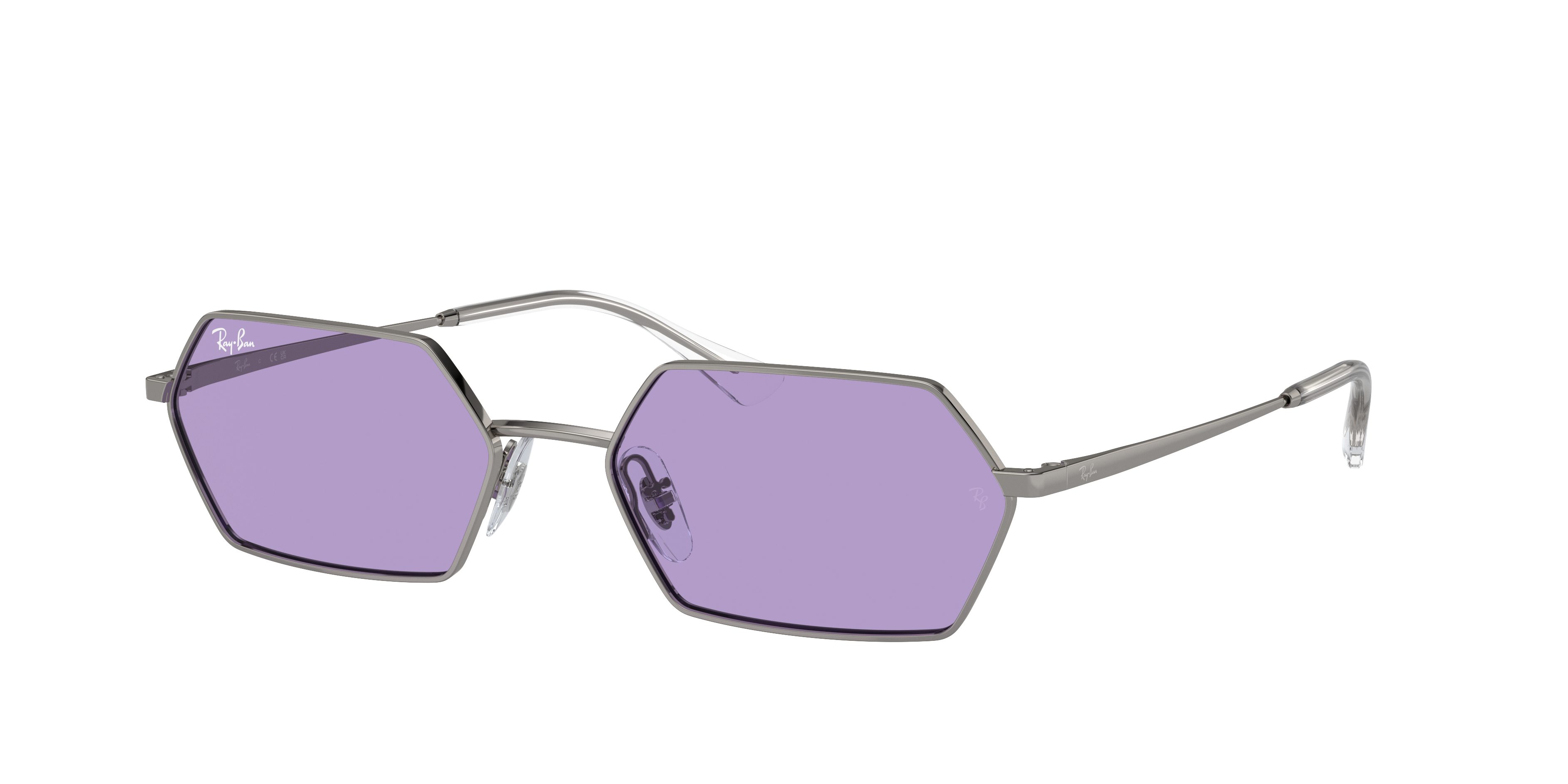 Yevi Bio Based Sunglasses In Gunmetal And Violet Rb3728 Ray Ban®