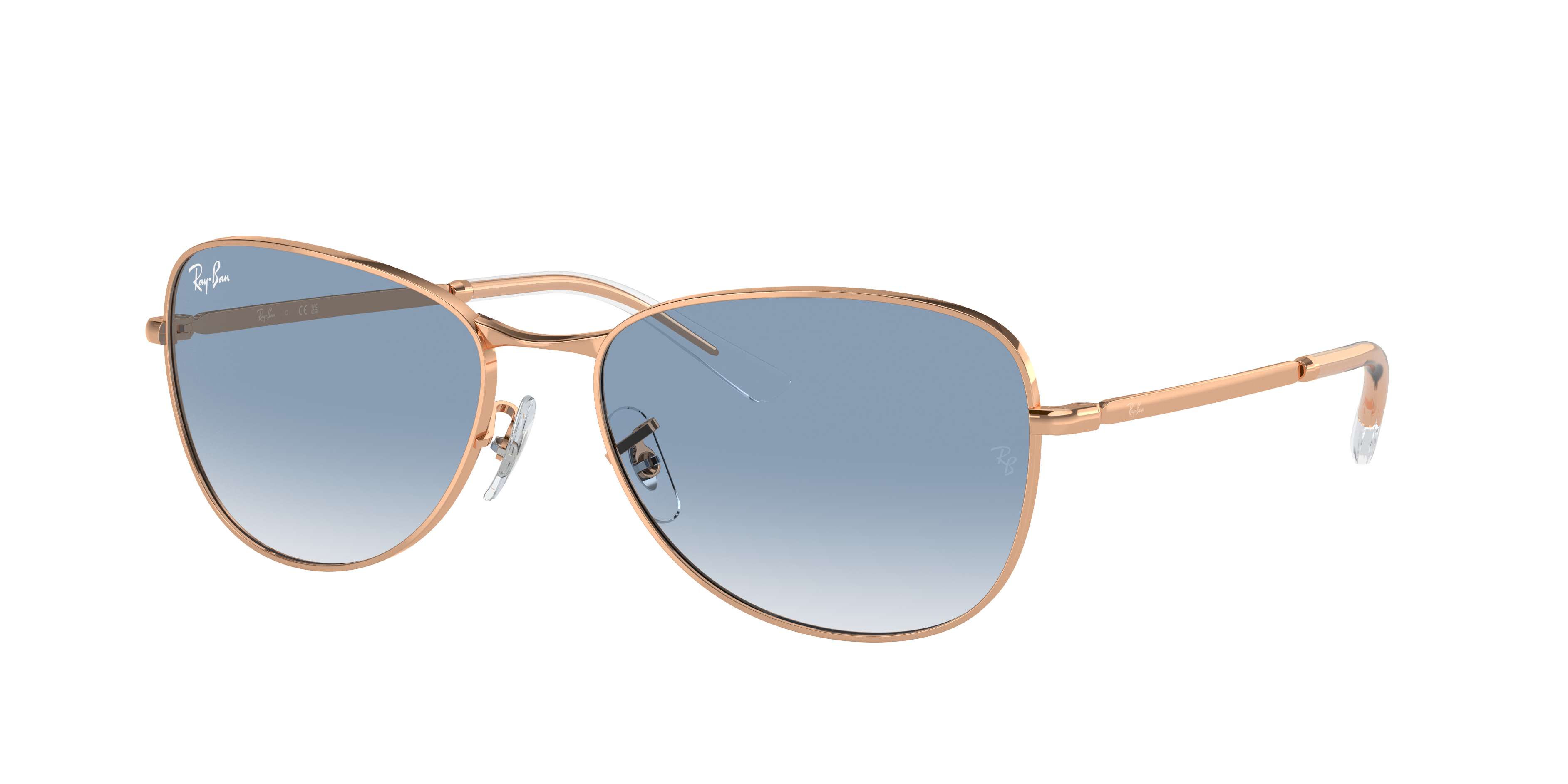 Rb3733 Sunglasses in Rose Gold and Clear & Blue - RB3733 | Ray-Ban®