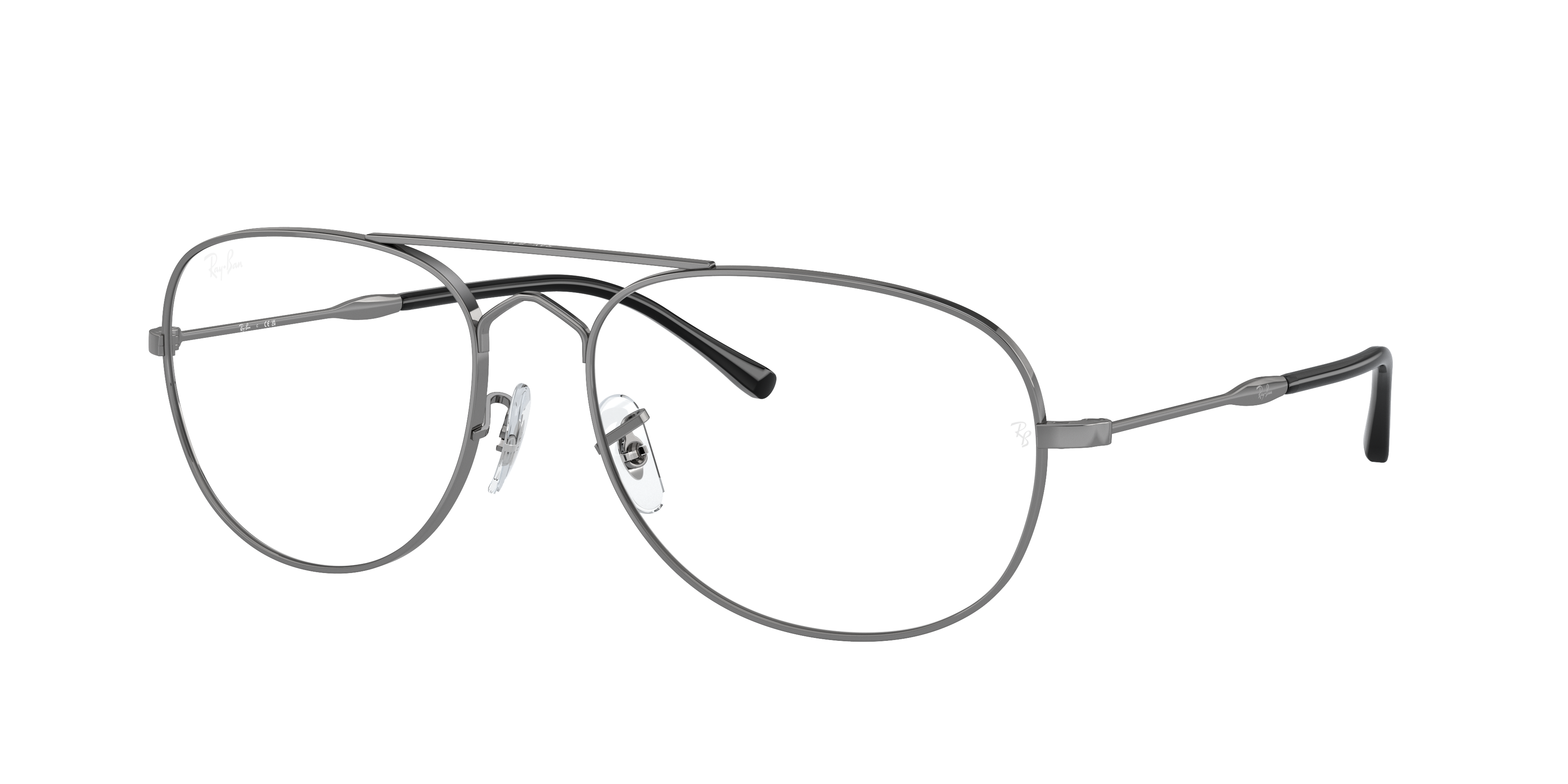 Bain Bridge Optics Eyeglasses with Polished Gunmetal Frame (57-17 ...