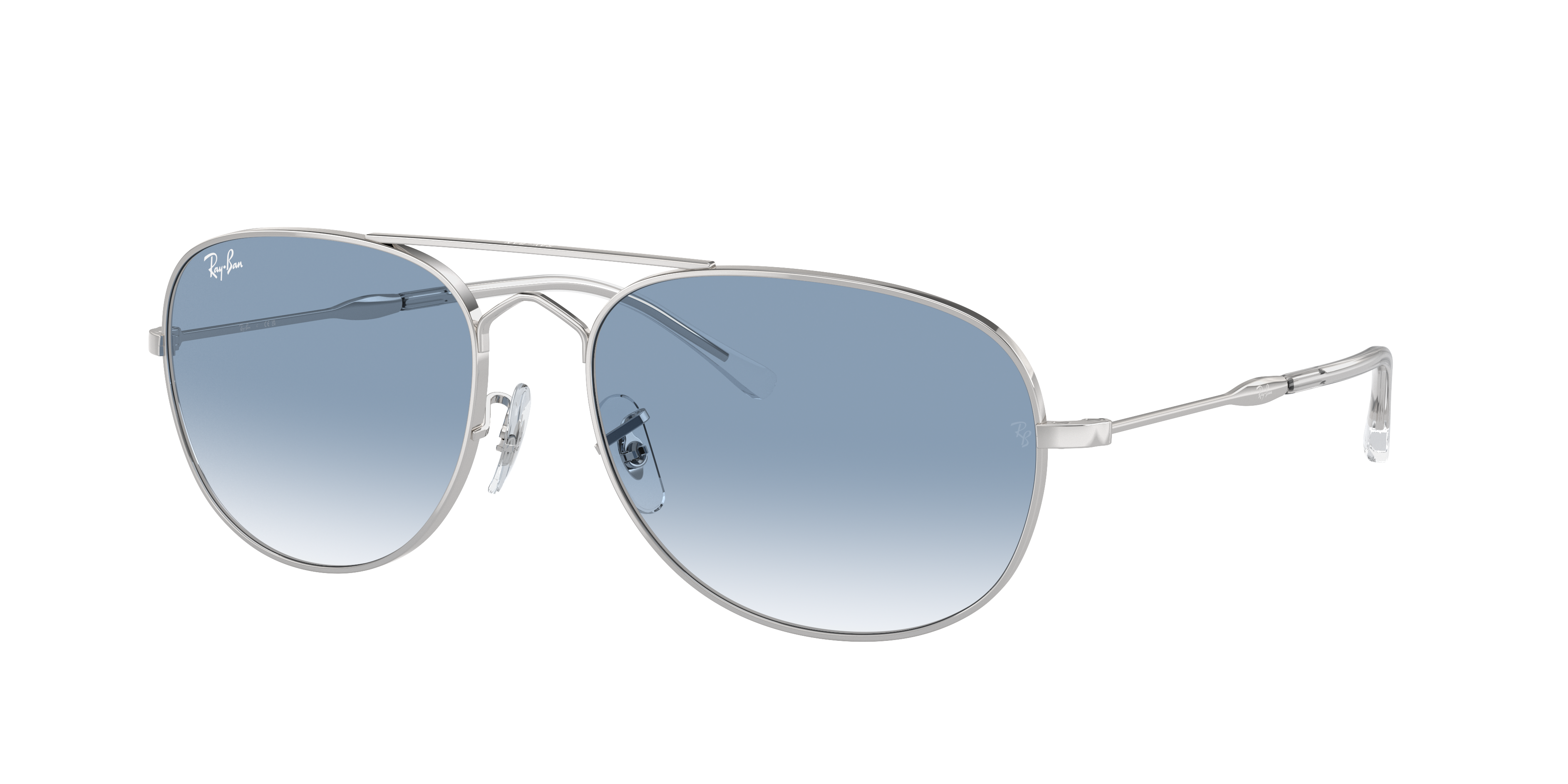 Bain Bridge Sunglasses in Silver and Clear & Blue - RB3735 | Ray-Ban®