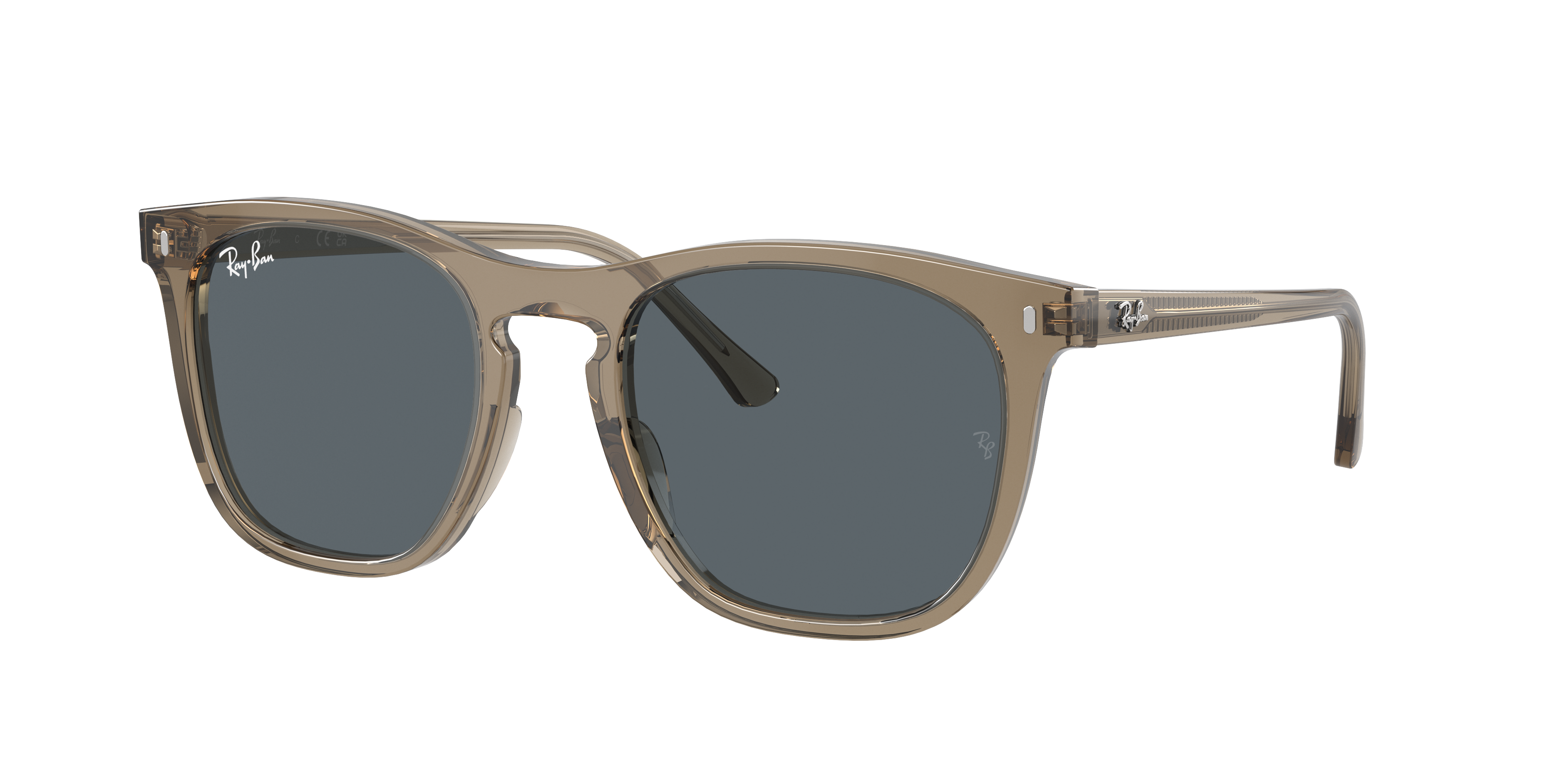 Rb2210 Sunglasses in Polished Transparent Brown and Blue (53-21 ...