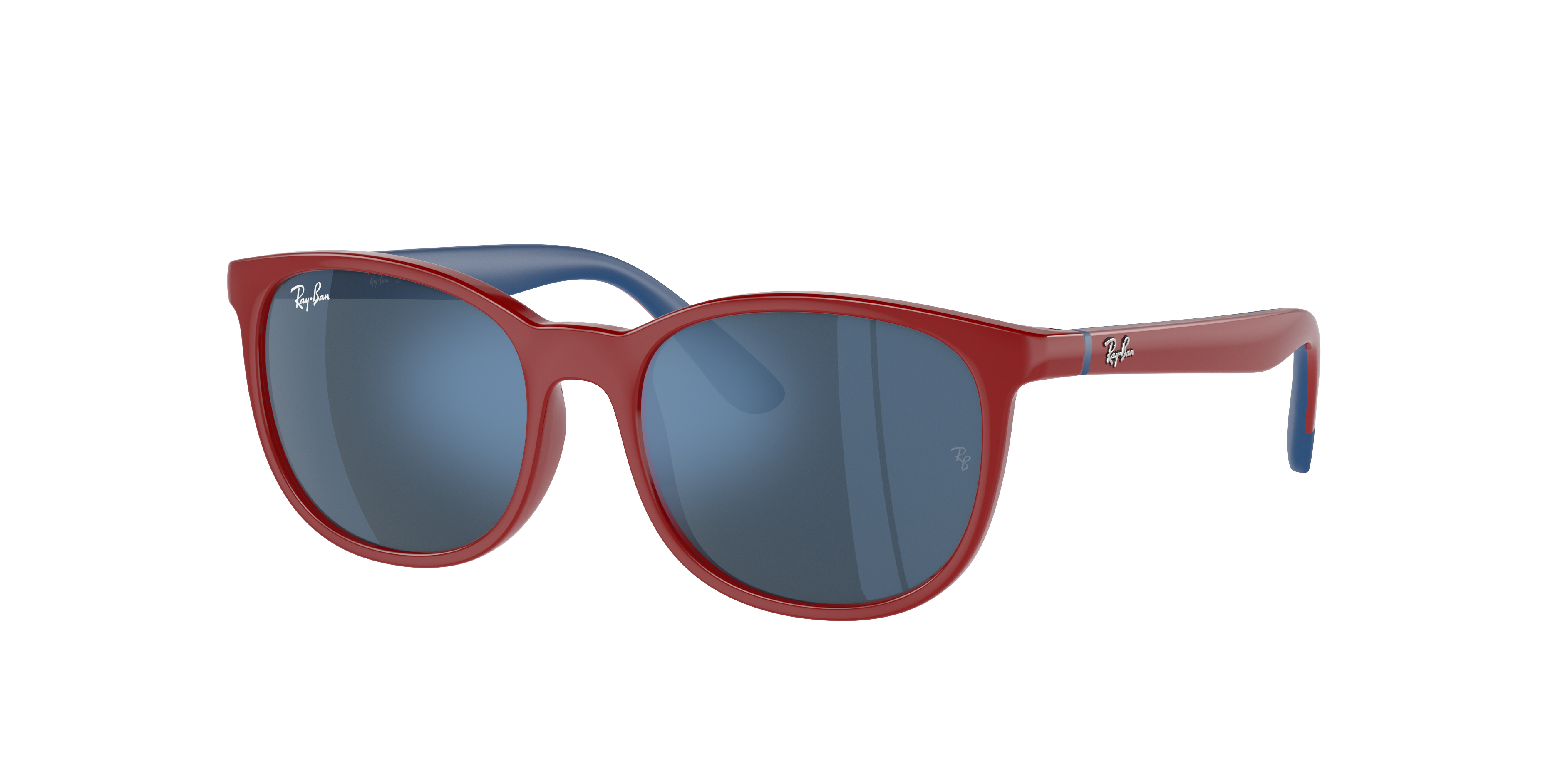 Polished Red On Blue Sunglasses in Dark Blue (49-16) and Rb9079s Kids ...