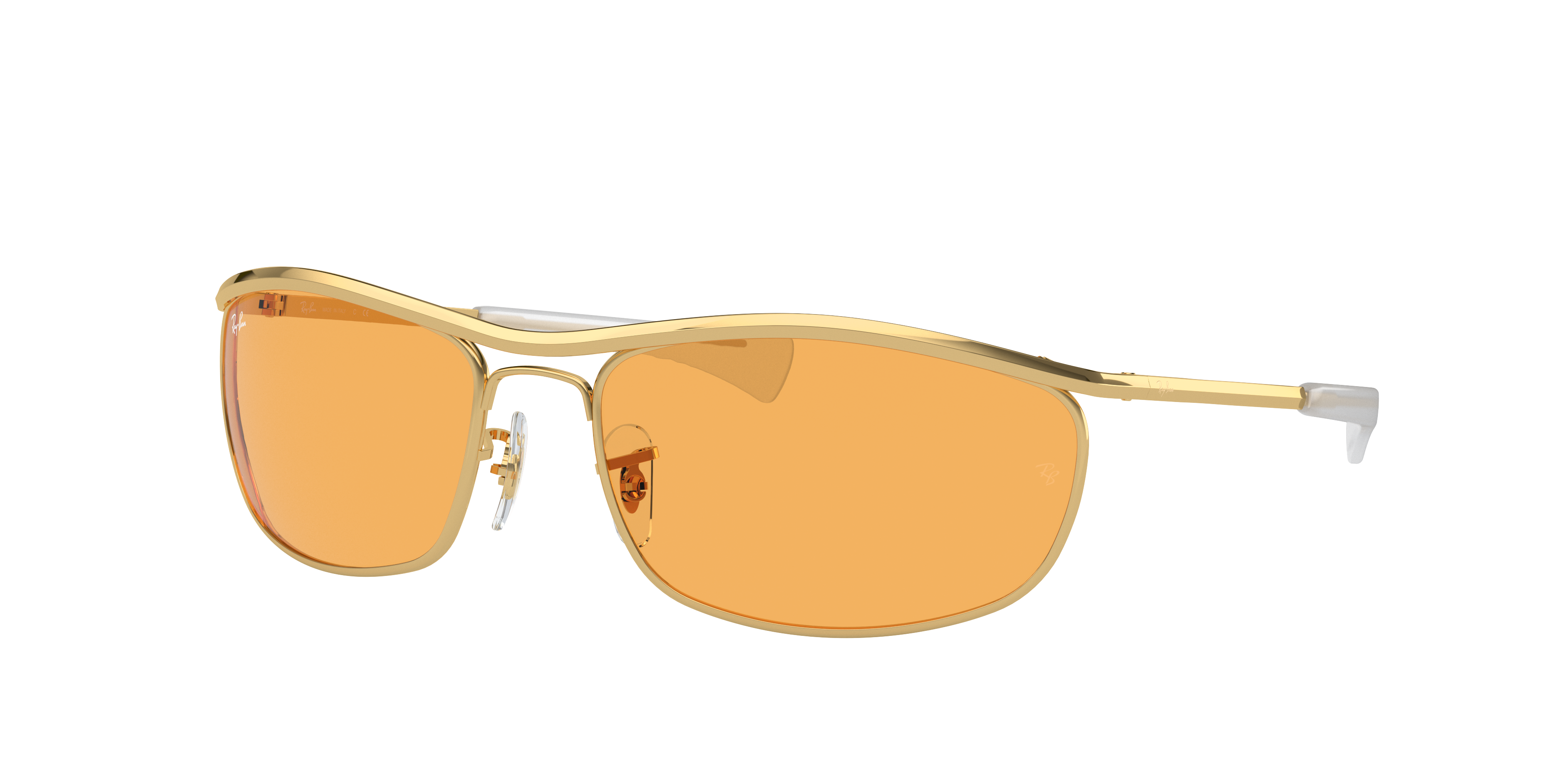 Arista Gold Sunglasses in Orange and Olympian I Deluxe - RB3119M | Ray-Ban®