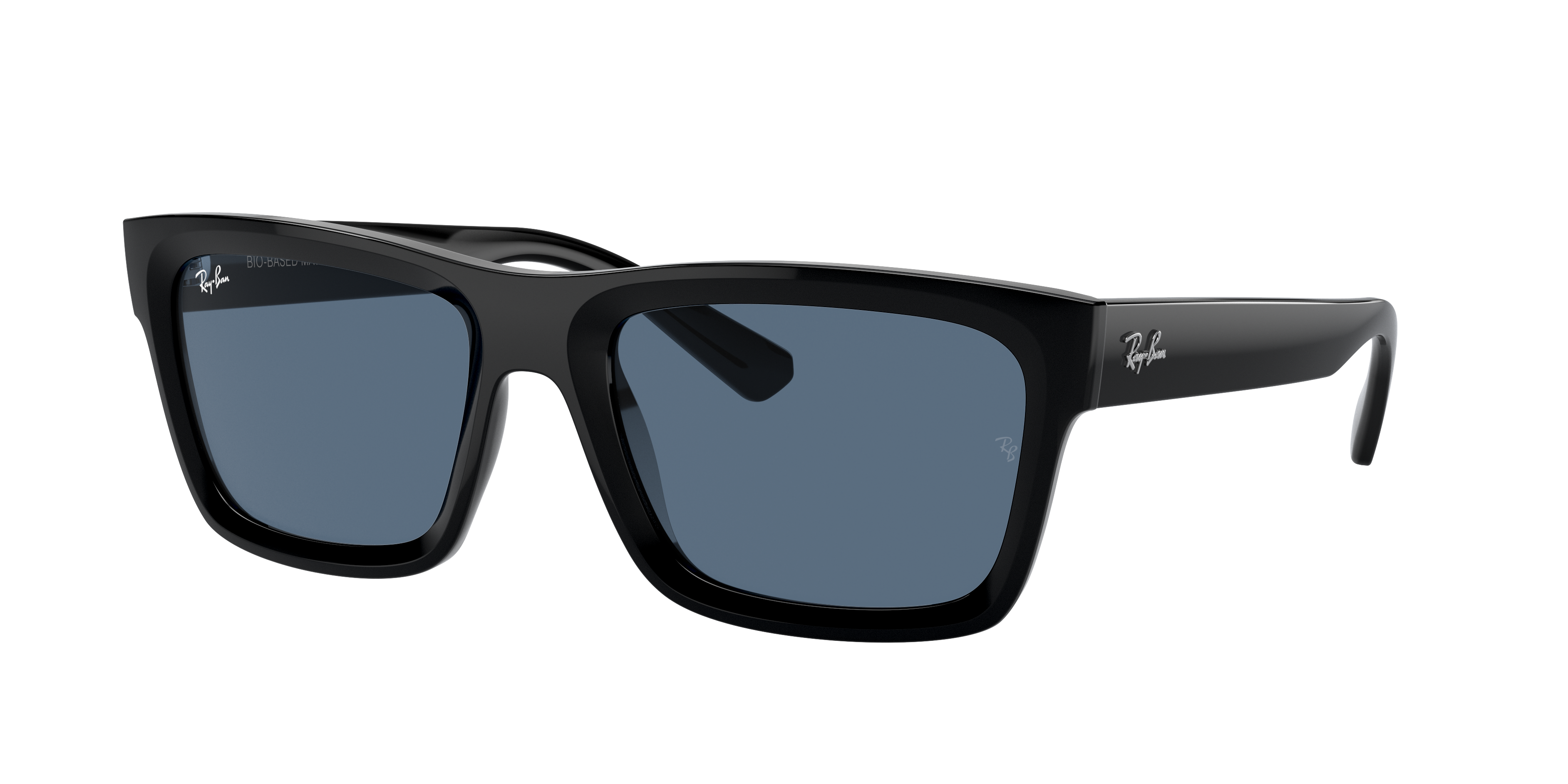 Warren Bio-based Sunglasses in Black and Dark Blue - RB4396 | Ray-Ban®