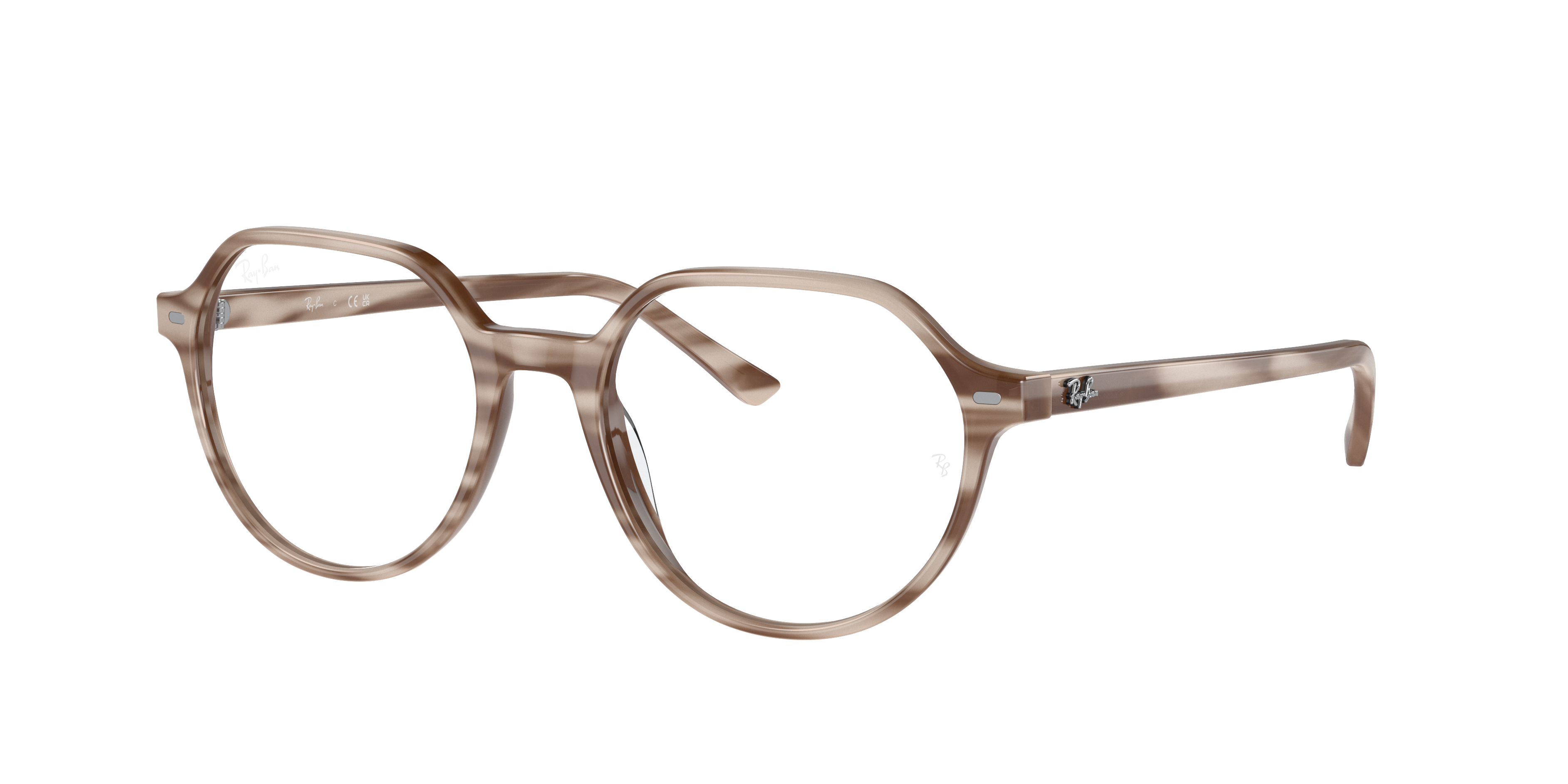 Thalia Optics Eyeglasses with Striped Beige Frame - RB5395 | Ray-Ban®