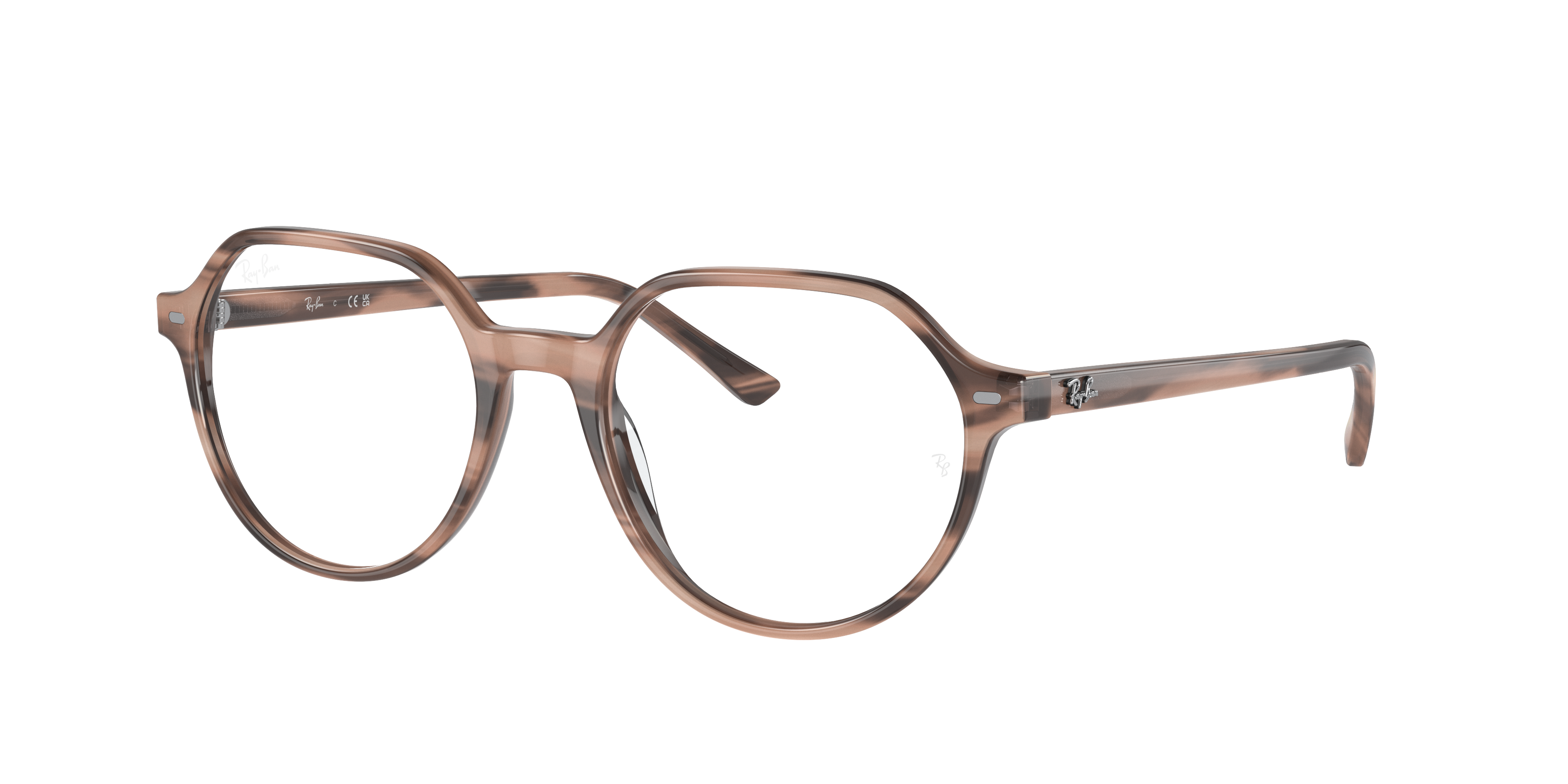 Thalia Optics Eyeglasses with Striped Pink Frame - RB5395 | Ray-Ban®