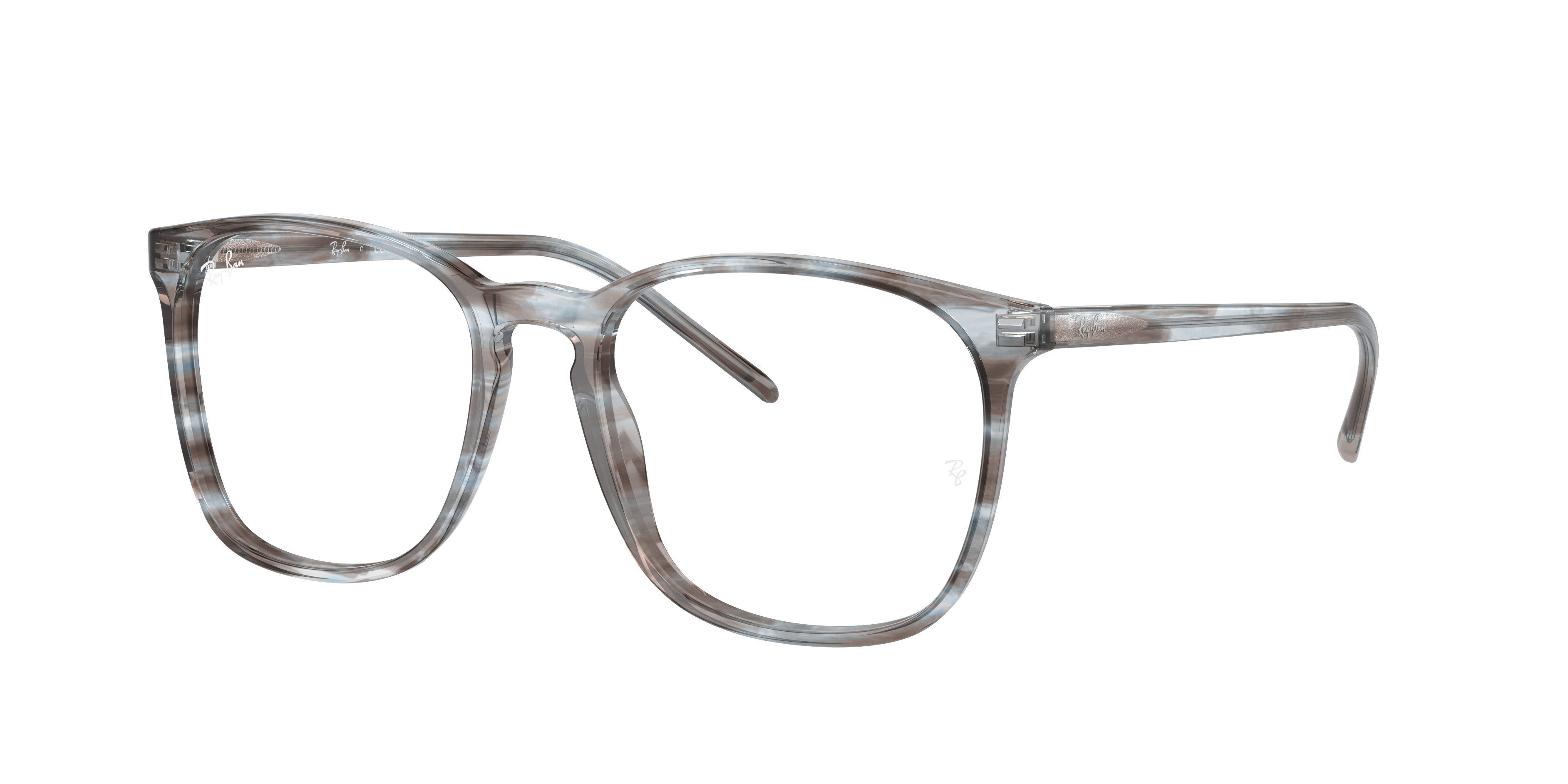Rb5387 Optics Eyeglasses with Striped Blue Frame - RB5387 | Ray-Ban®