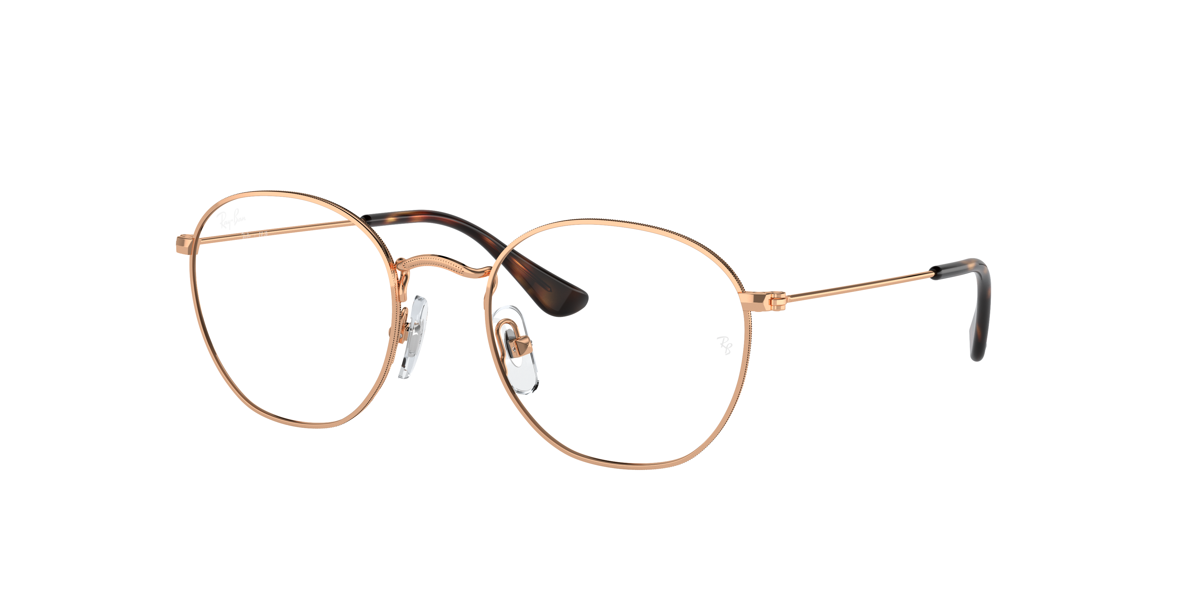 Rob Optics Kids Eyeglasses with Polished Rose Gold Frame (46-19 ...