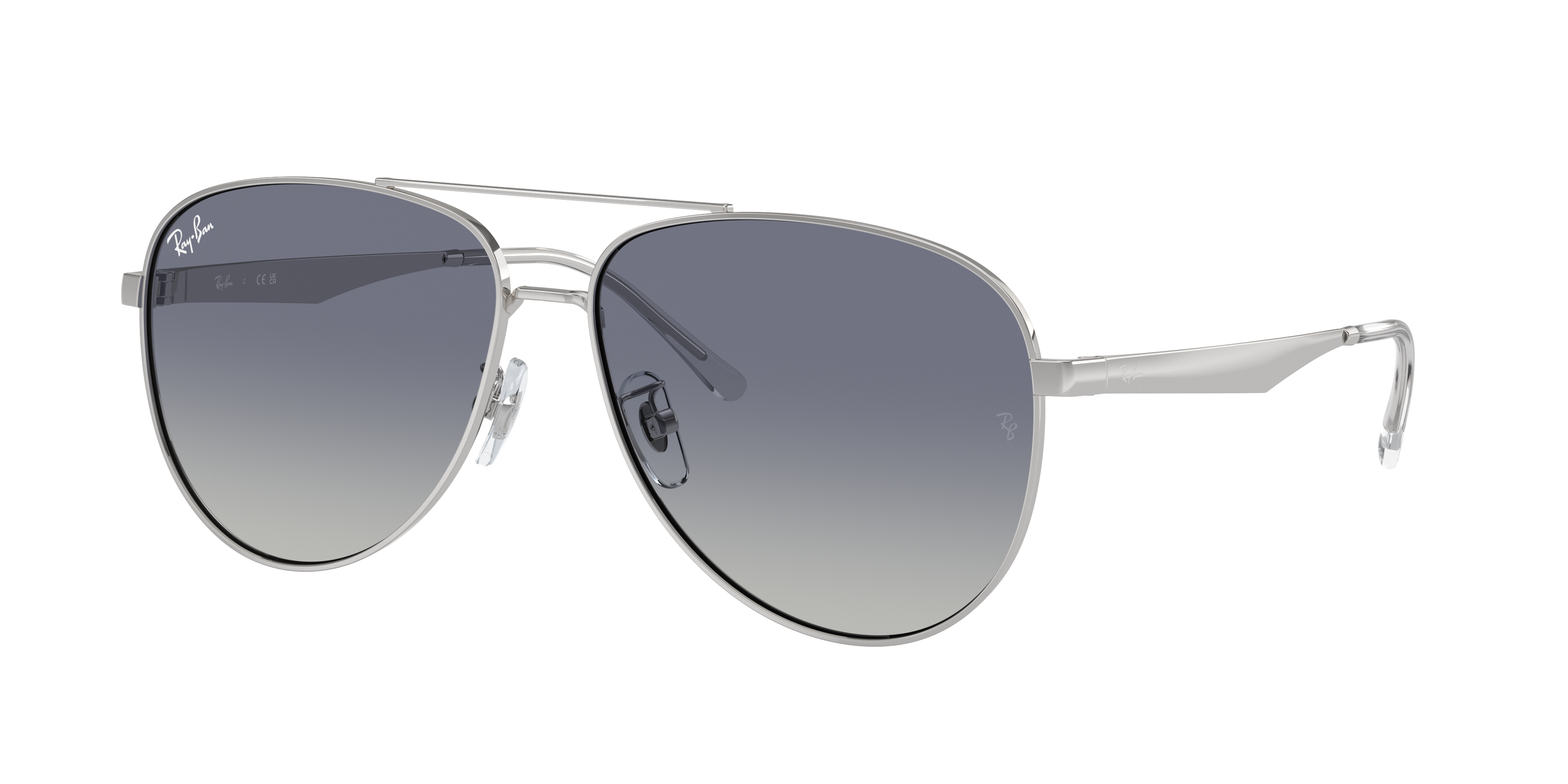 Rb3712d Sunglasses in Silver and Grey Dark Blue - RB3712D | Ray-Ban®