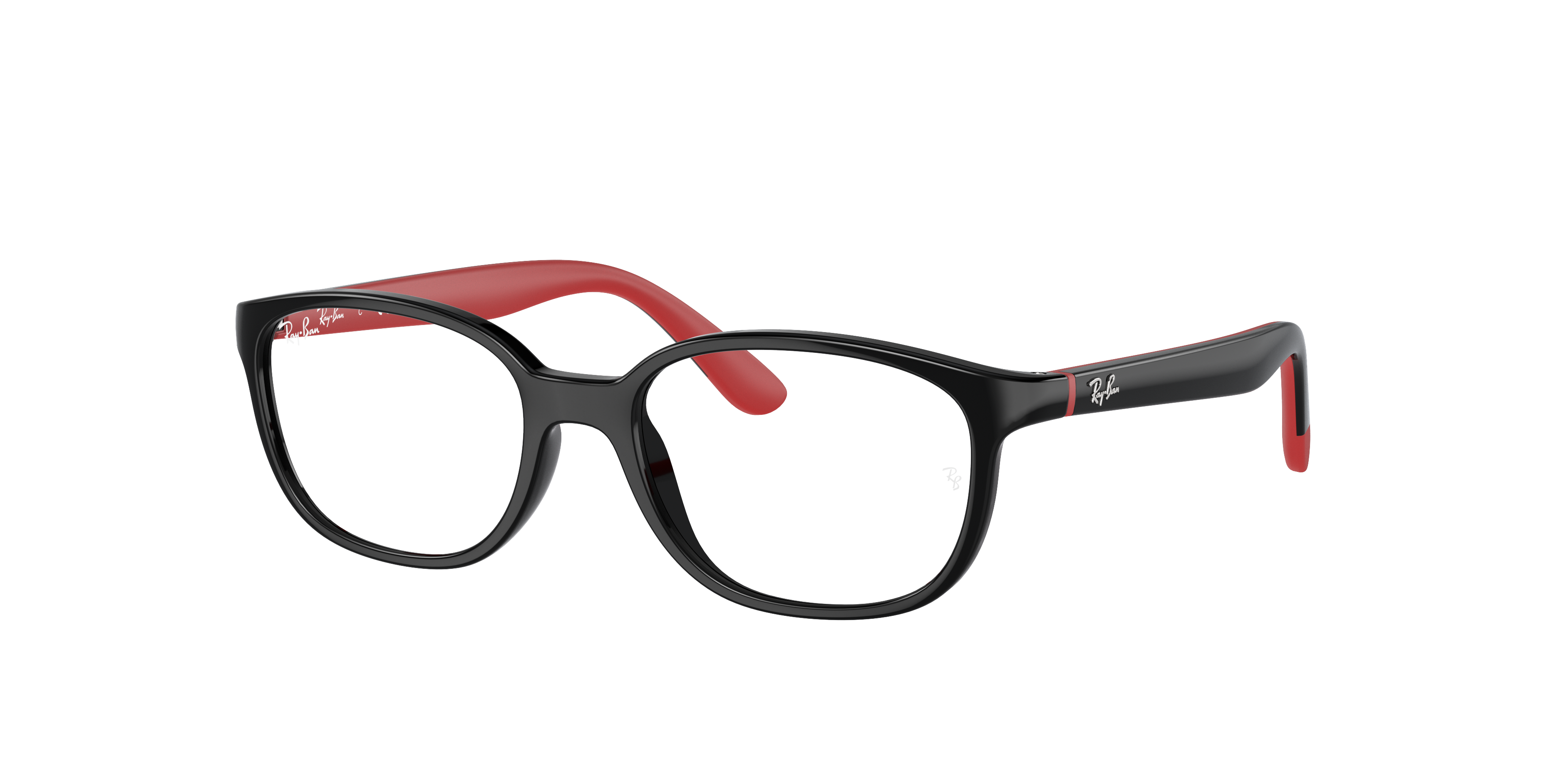 Rb1632 Optics Kids Bio-based Eyeglasses with Polished Black On Red ...