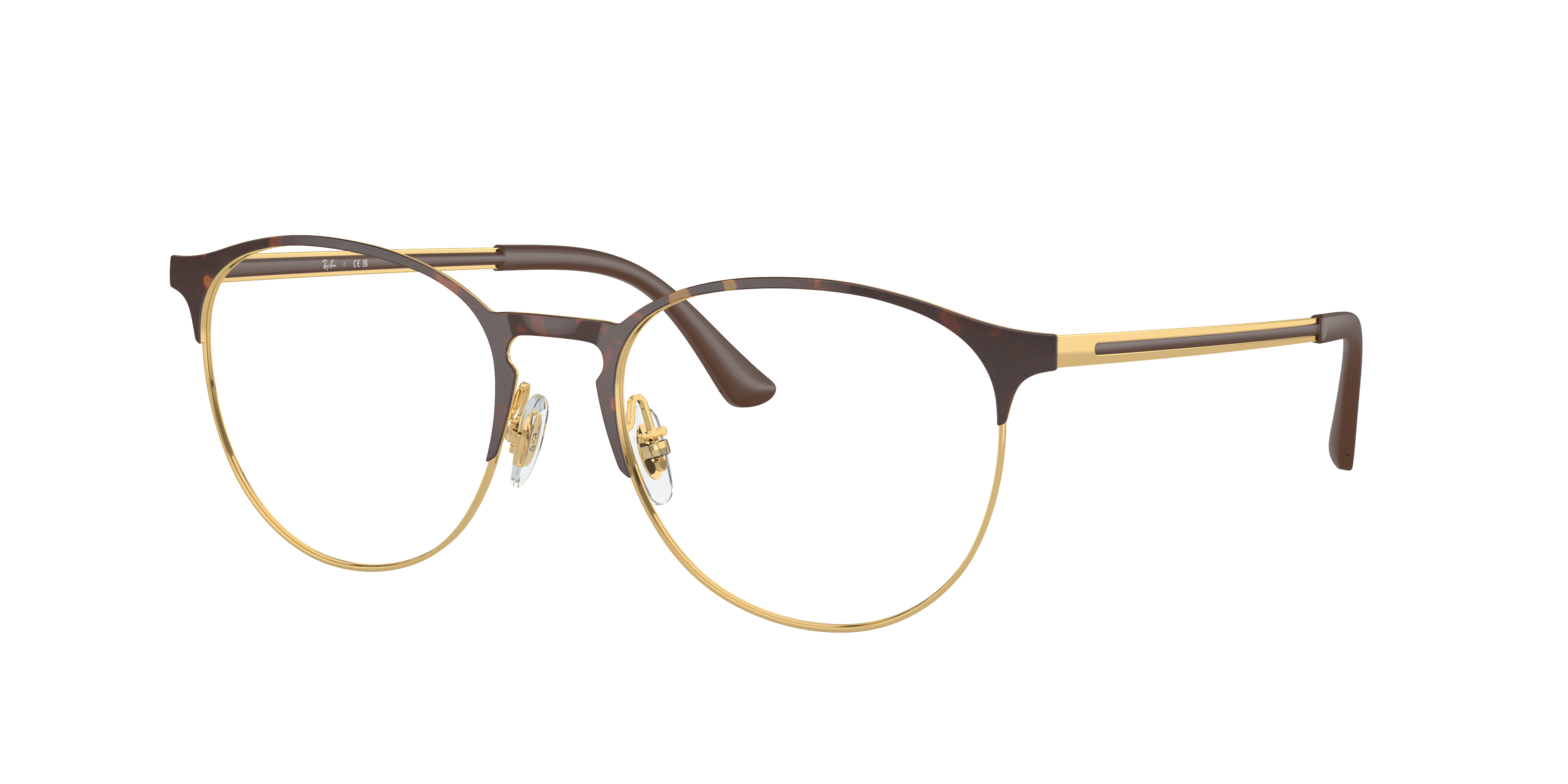 Rb6375 Optics Eyeglasses with Polished Havana On Gold Frame - RB6375 ...