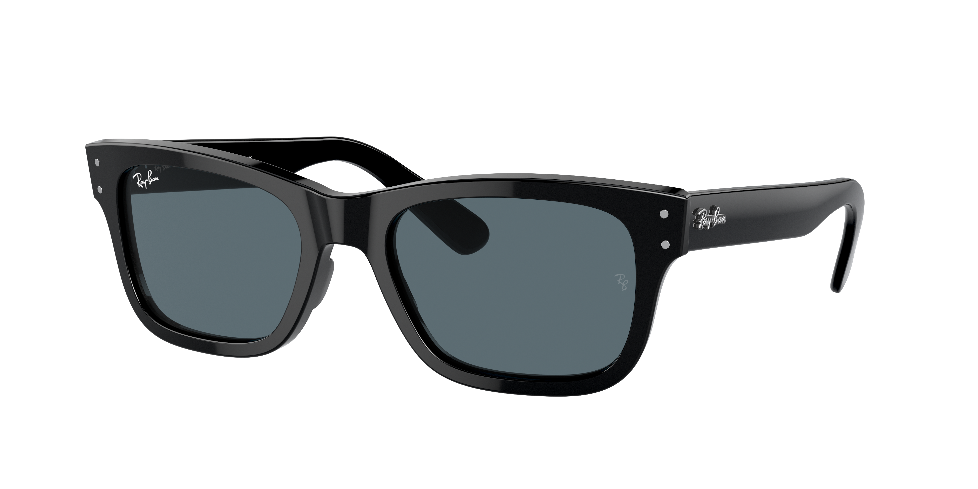 Burbank Sunglasses in Polished Black and Blue (55-20) - RB2283 | Ray-Ban®
