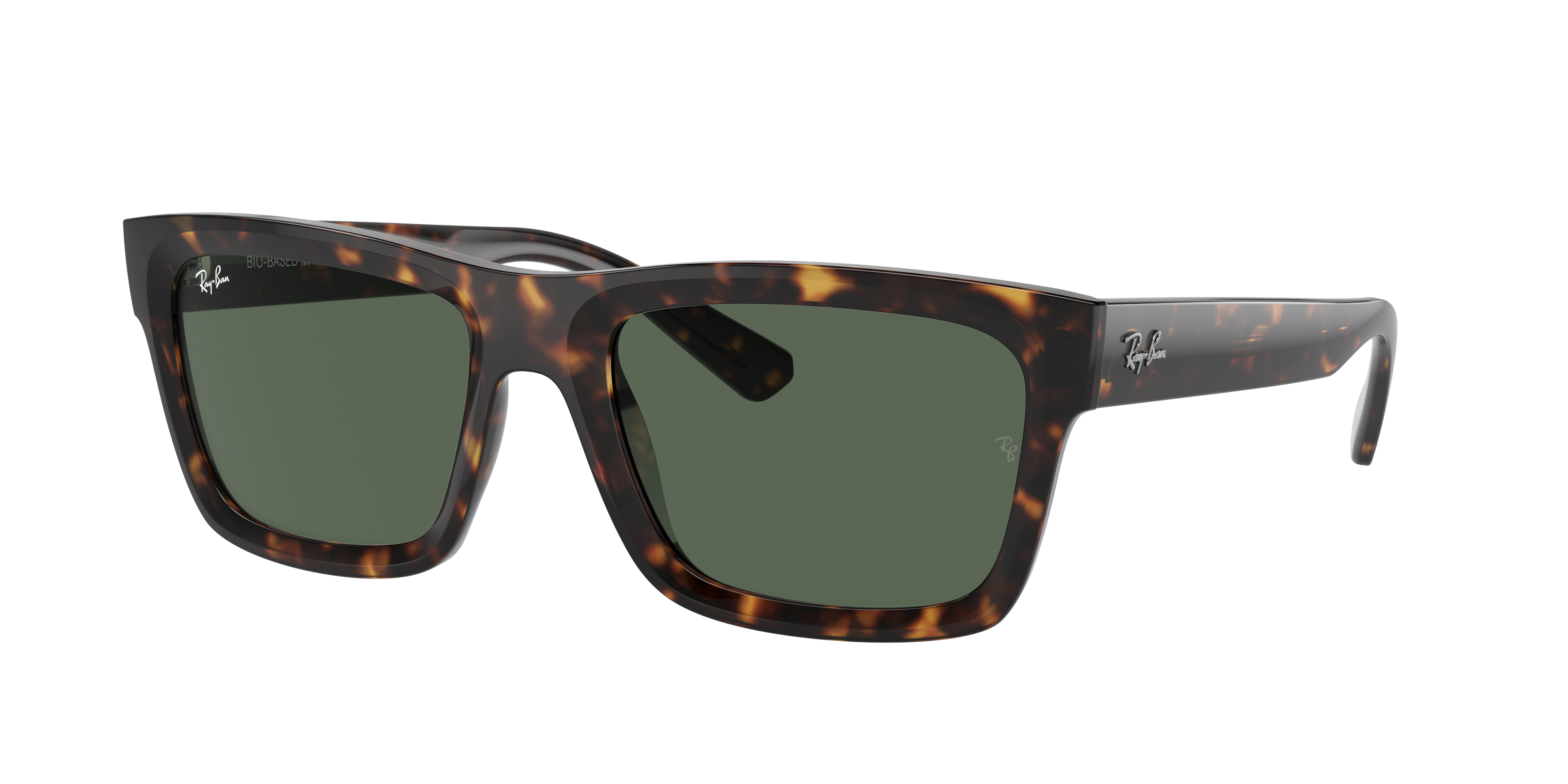 Warren Bio-based Sunglasses in Havana and Dark Blue - RB4396 | Ray-Ban®