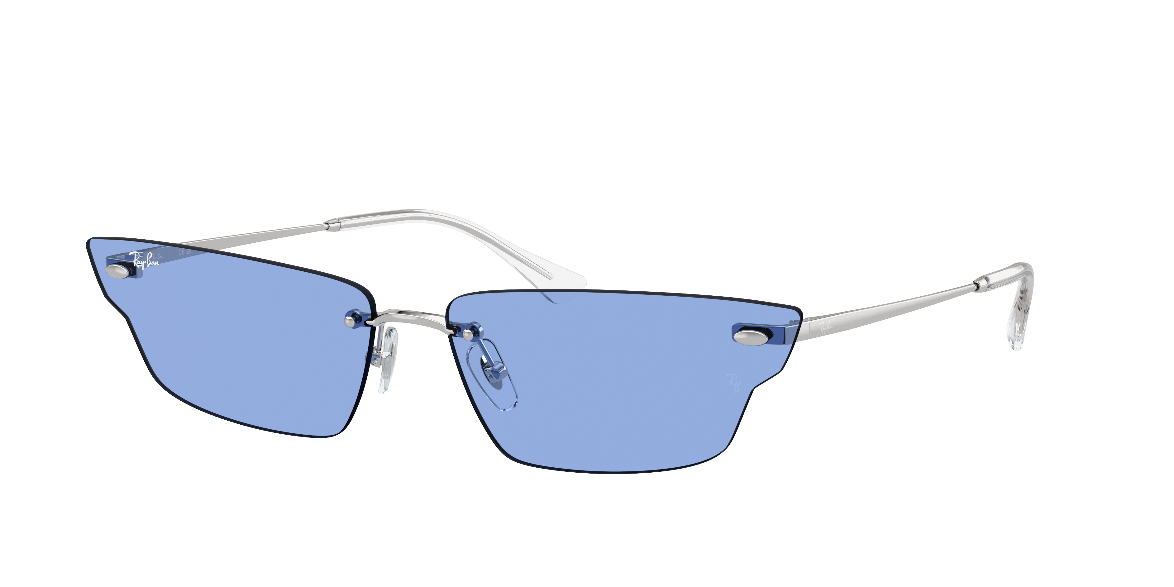 Anh Bio-based Limited Sunglasses in Silver and Blue - RB3731 | Ray-Ban®