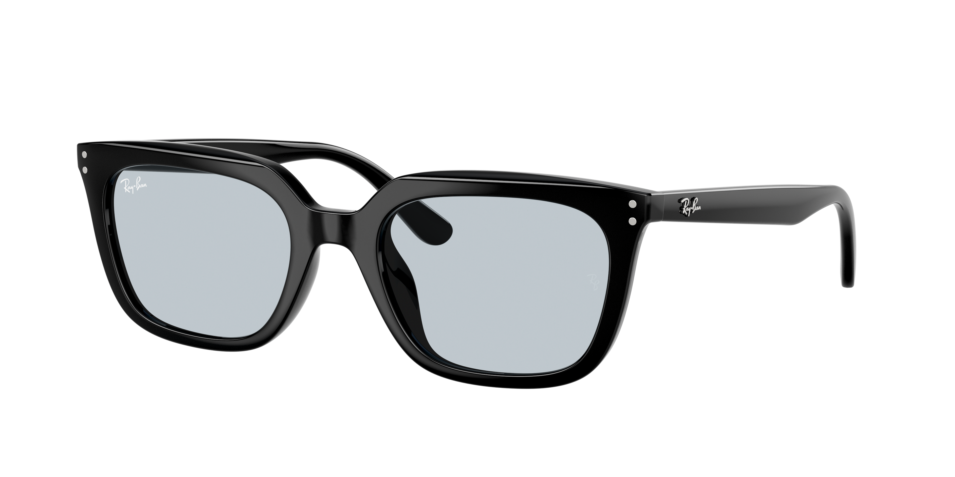 Polished Black Sunglasses in Light Blue (54-21) and Rb4339d - RB4439D ...