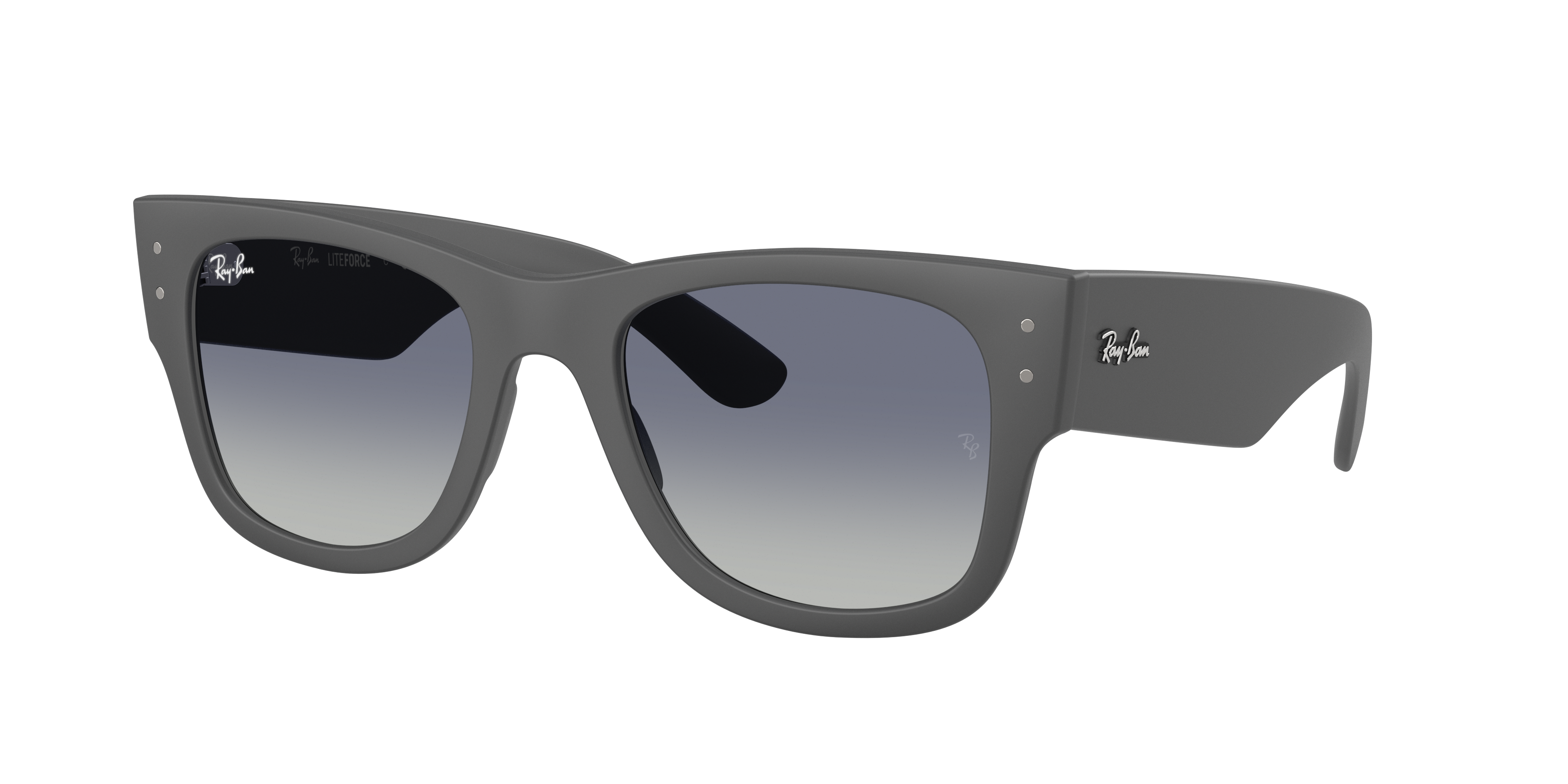 Mega Wayfarer Liteforce Sunglasses in Sand Gray and Grey Gradient Blue ...