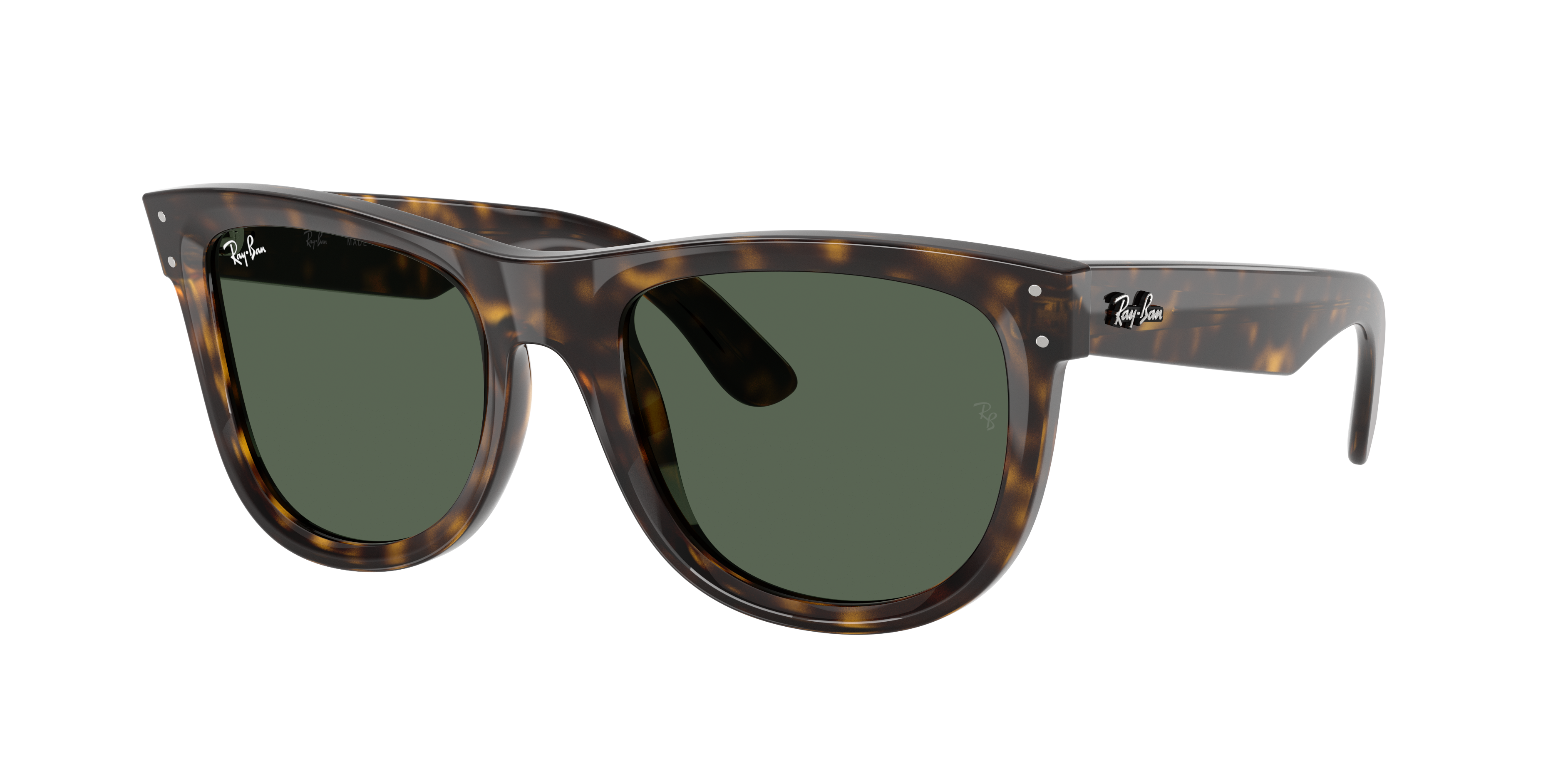 Wayfarer Reverse Sunglasses in Dark Havana and Dark Green - RBR0502S ...