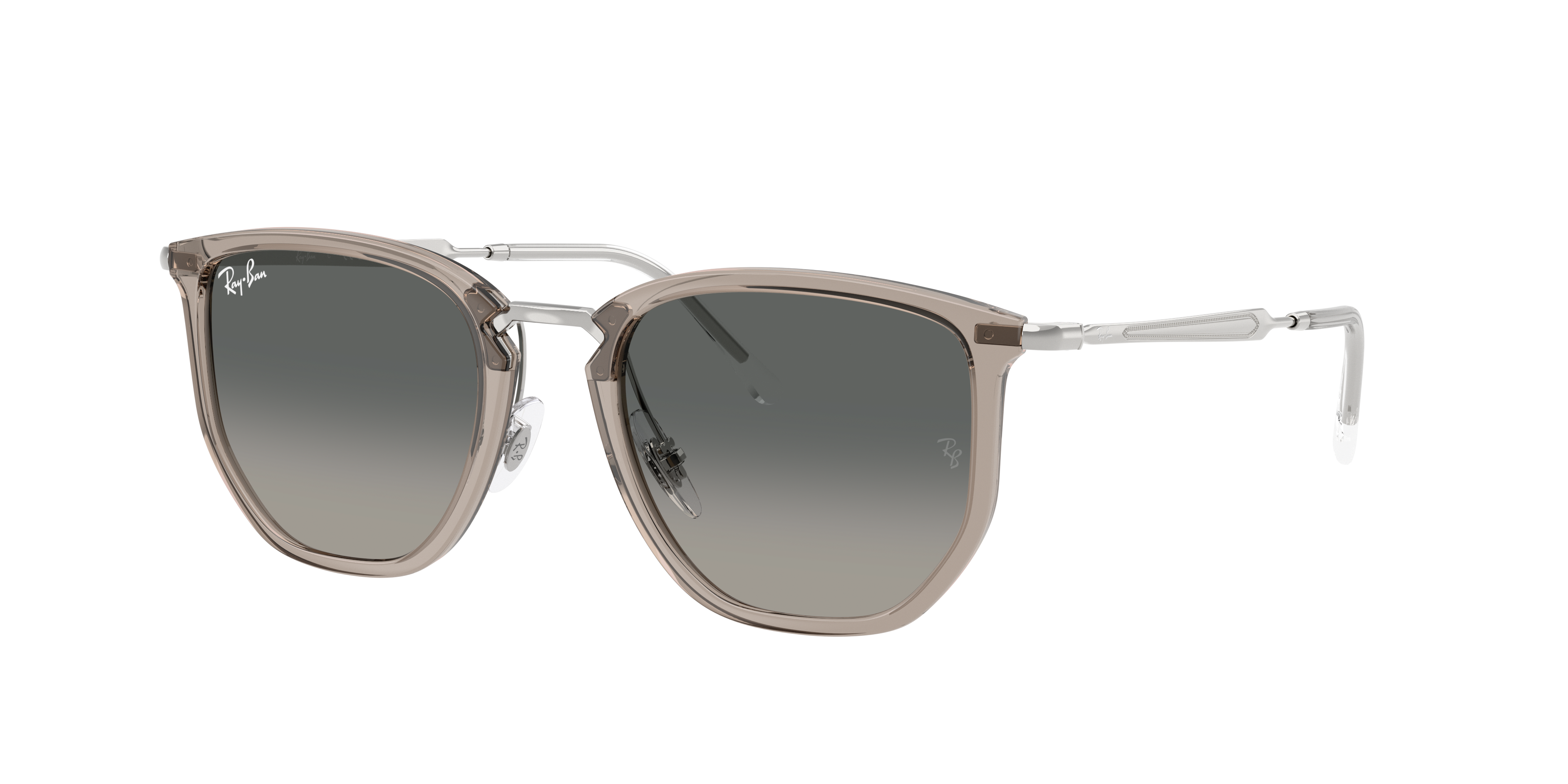 Rb4451 Gafas de Sol Pulido Gris Traslúcido en Gris Degradé - RB4451 ...
