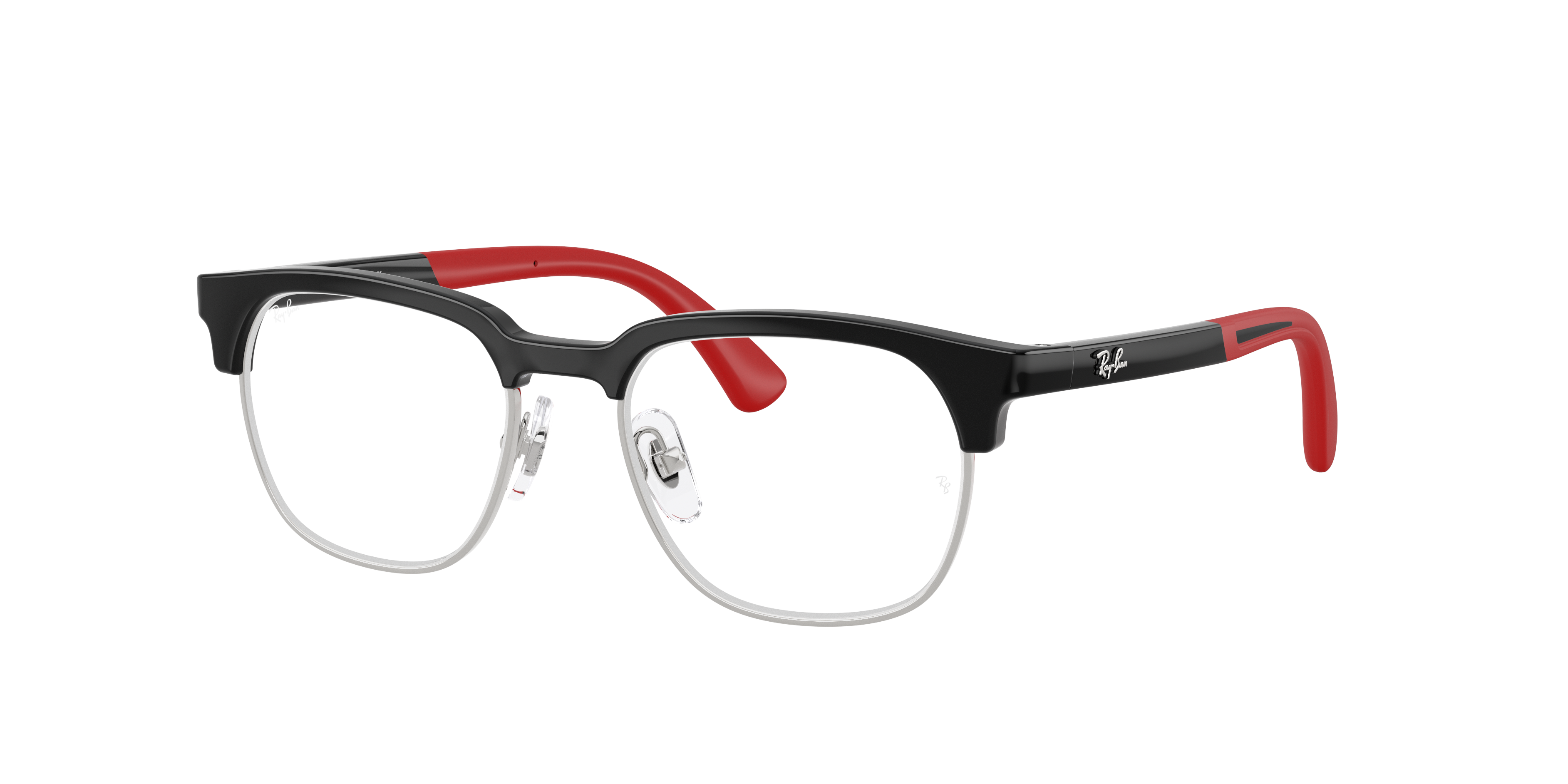 Rb1641 Optics Kids Bio-based Eyeglasses with Black On Silver Frame ...