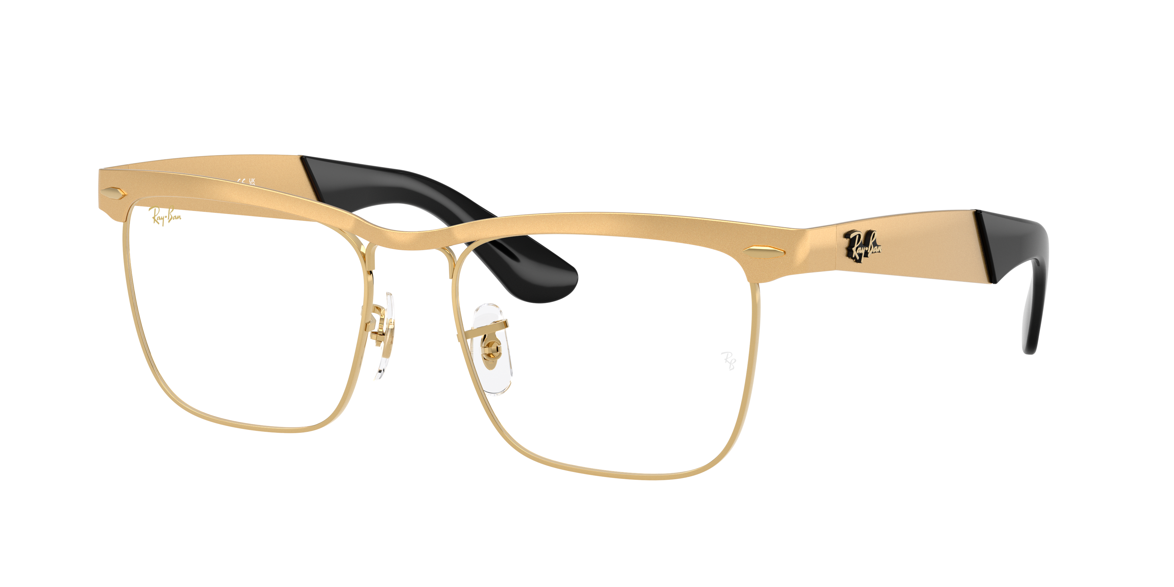 Wayfarer Deluxe Optics Eyeglasses with Sandblasted Legend Gold Frame ...
