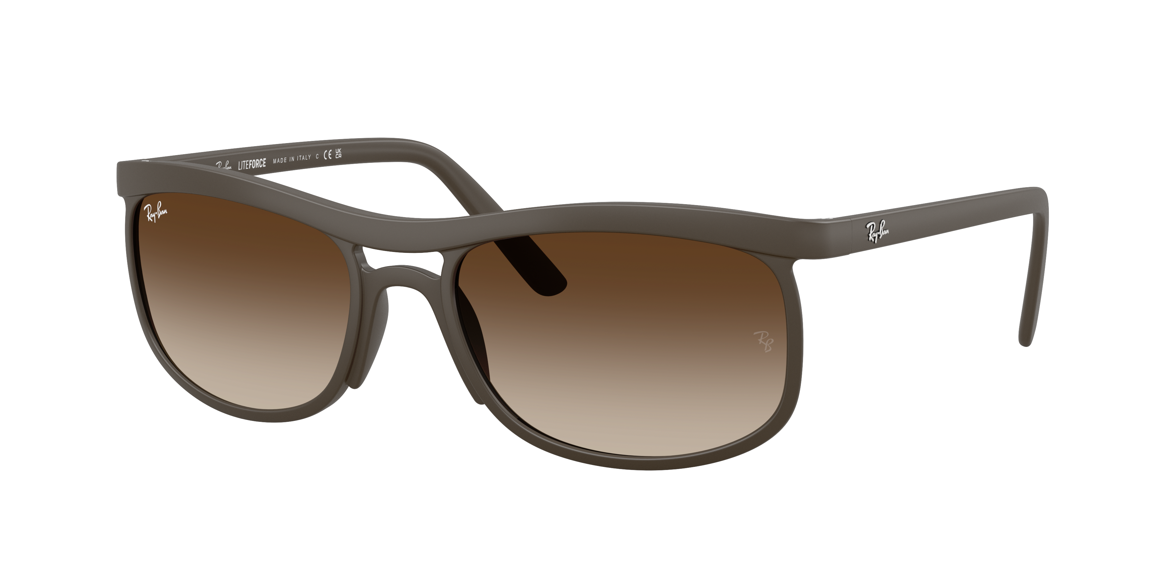 Matte Sand Brown Sunglasses in Gradient Brown (56-20) and Rb4452 ...