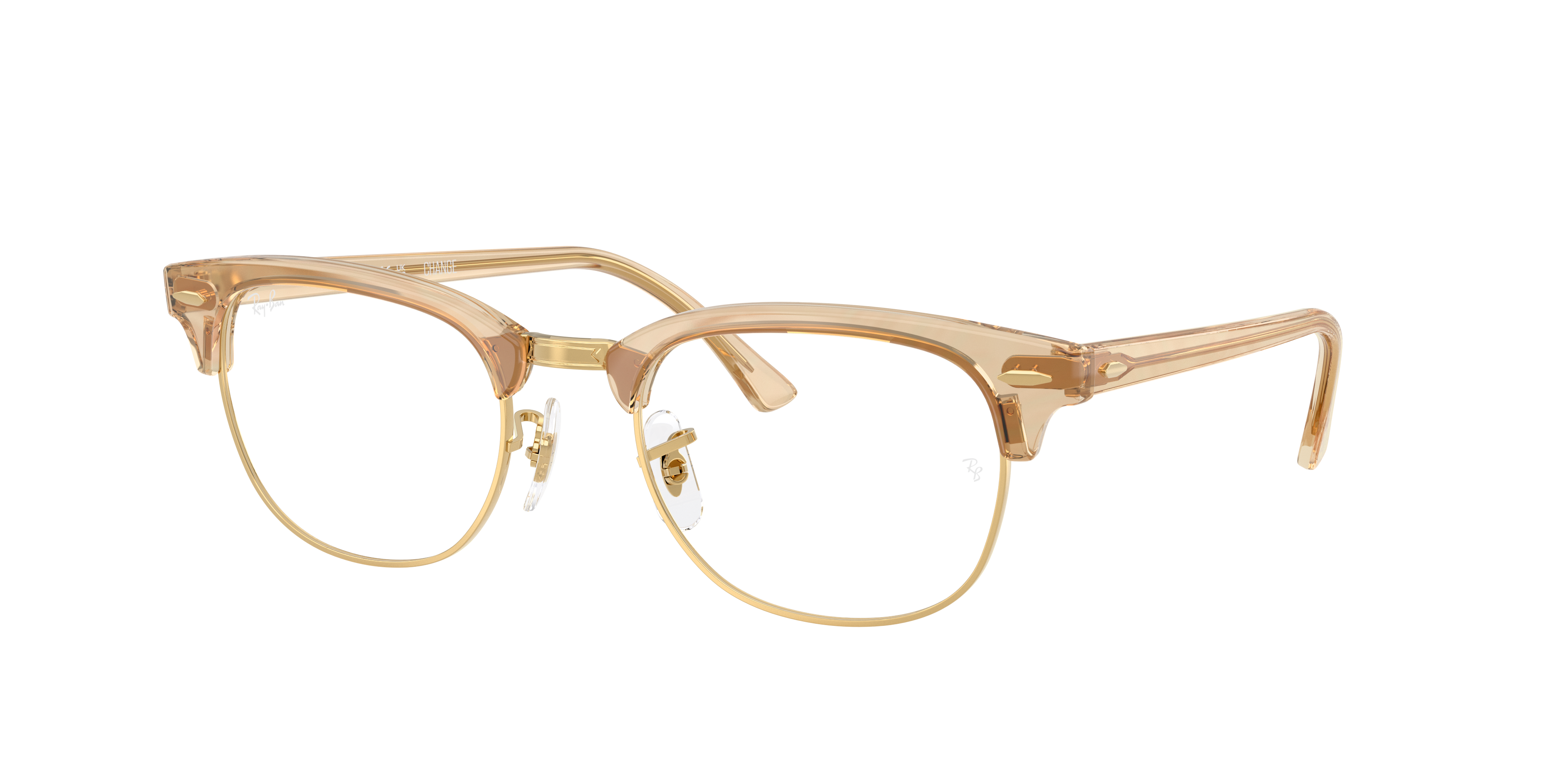 Clubmaster Optics Change Eyeglasses with Photo Waves Brown Frame ...