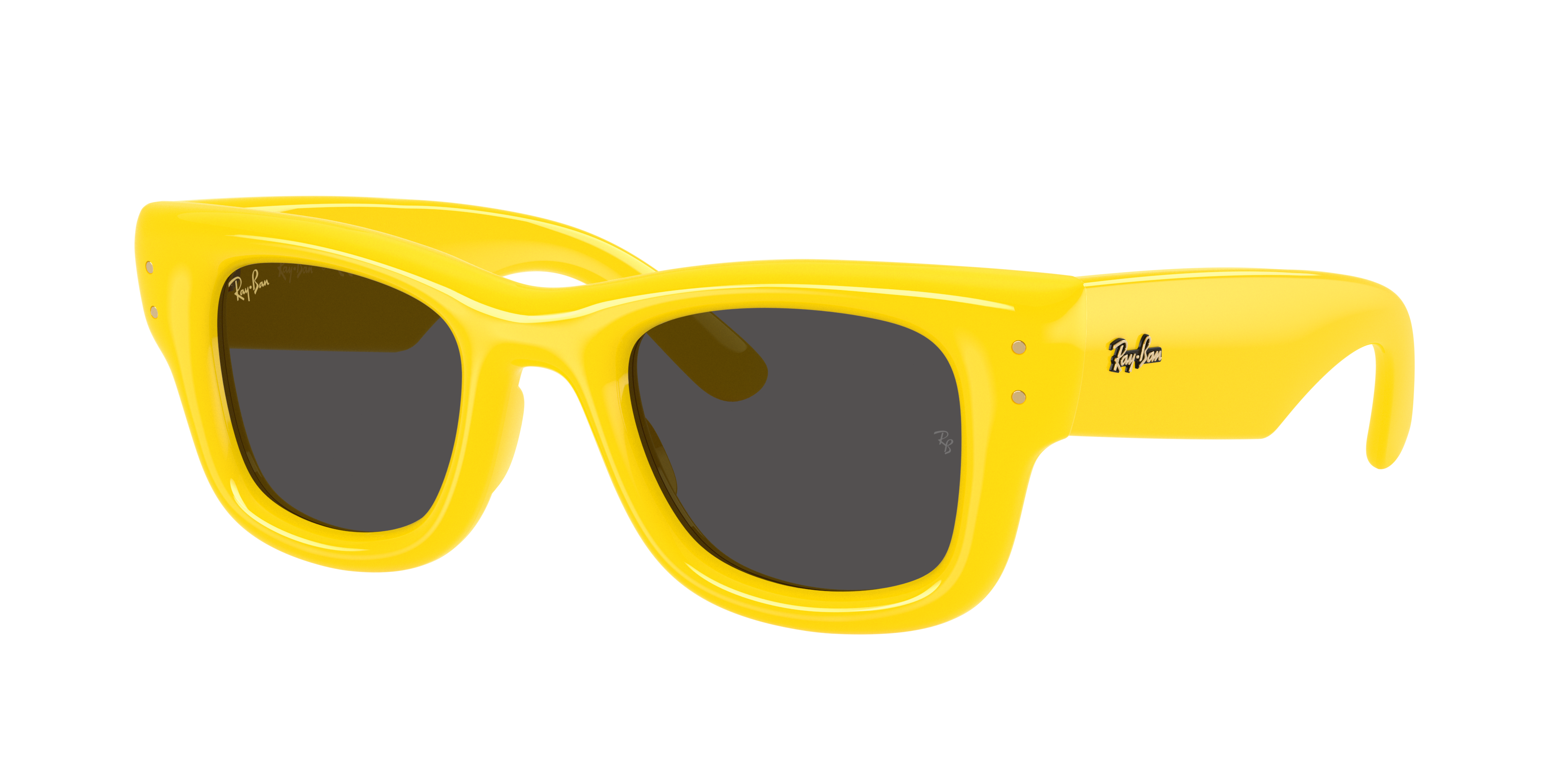 Wayfarer Puffer Sunglasses in Yellow and Ultra Black - RB4940 | Ray-Ban®
