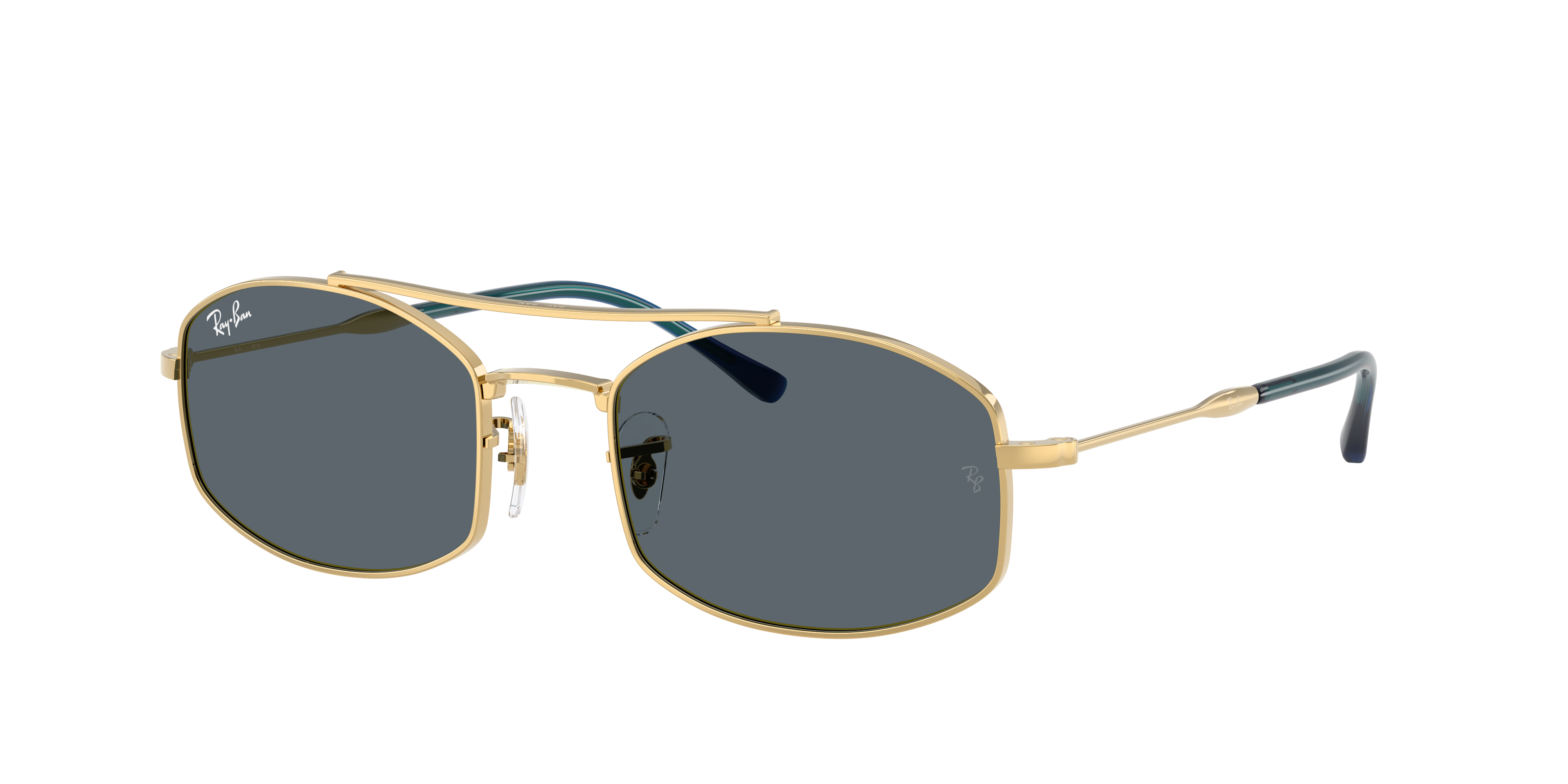 Rb3719 Sunglasses in Polished Arista Gold and Blue - RB3719 | Ray-Ban®