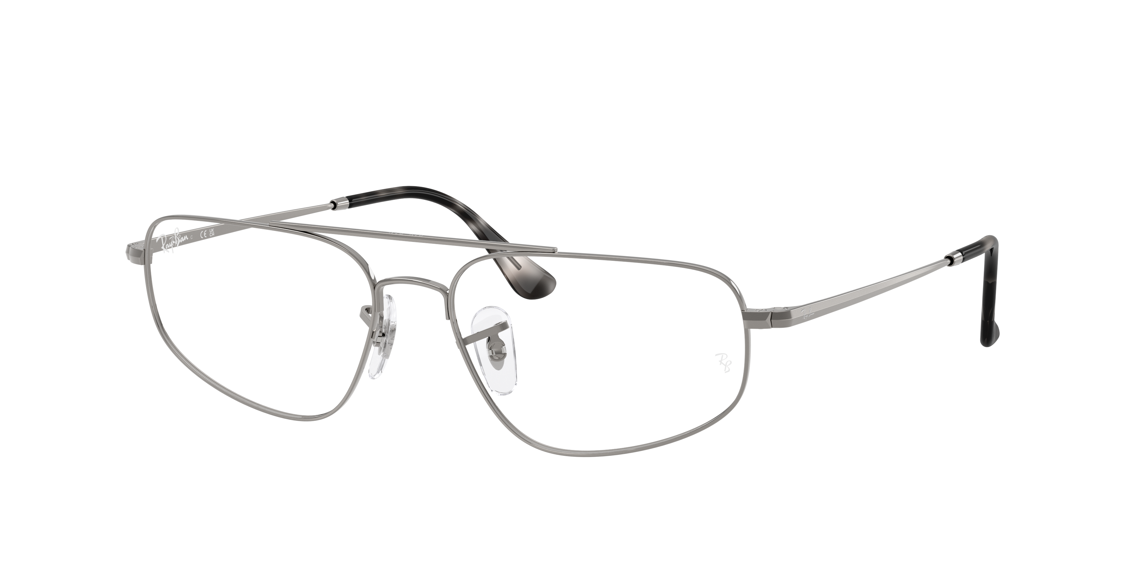 Rb6550 Optics Eyeglasses with Polished Gunmetal Frame (56-16) - RB6550 ...