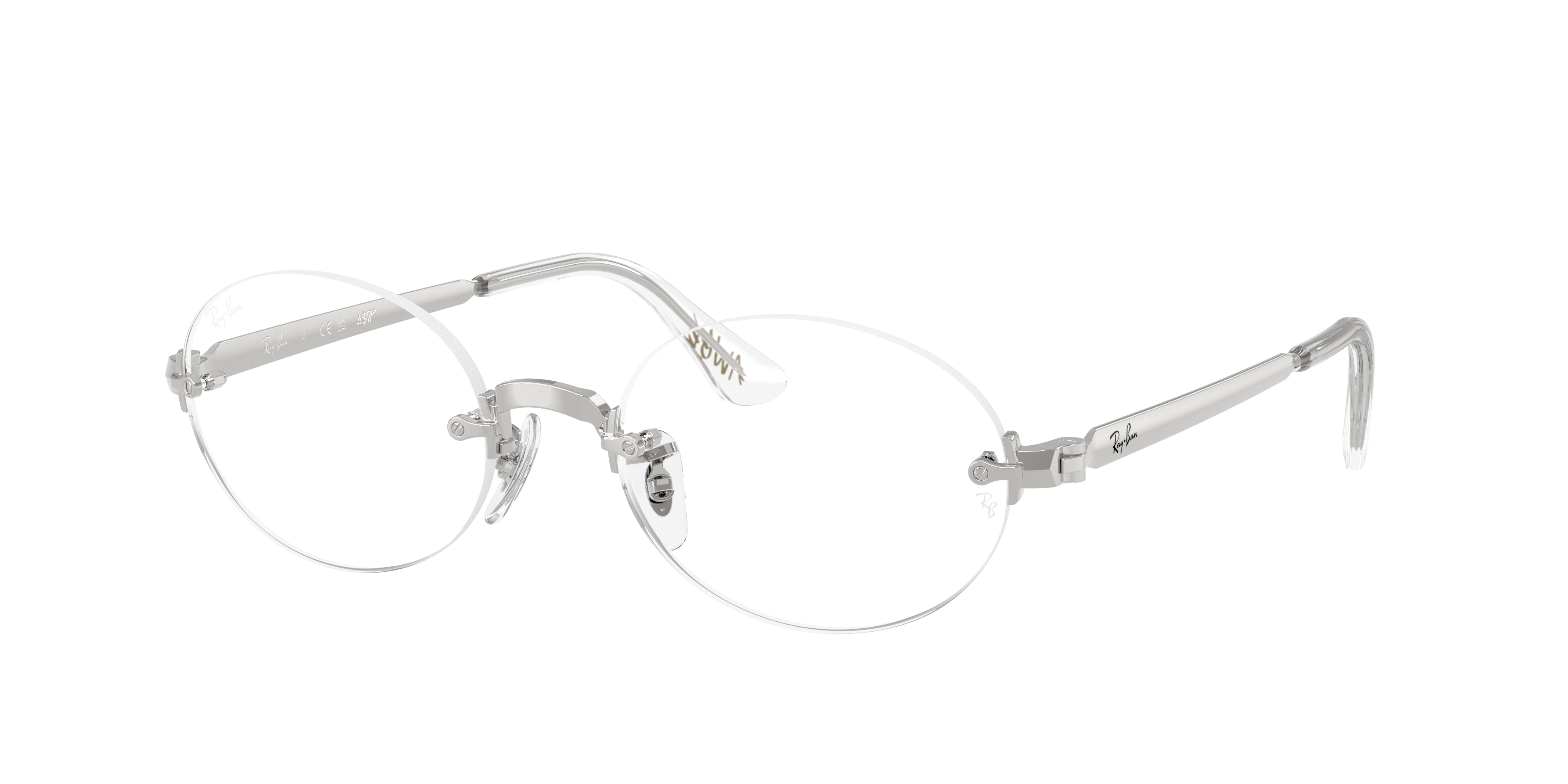 Rb3929v Optics By A$ap Rocky Eyeglasses with Polished Silver Frame ...