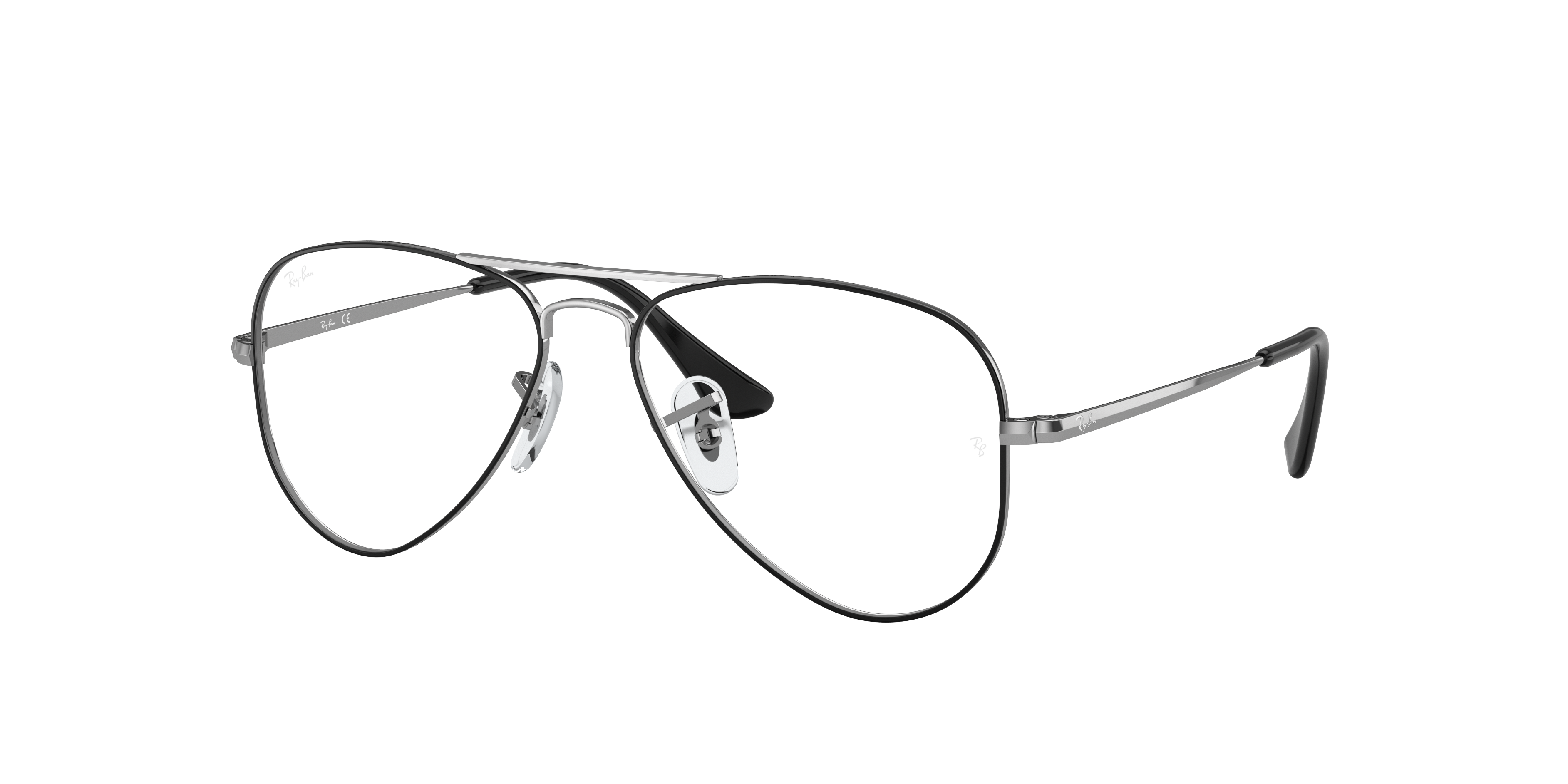 Aviator Optics Kids Eyeglasses with Black On Silver Frame - RY1089 ...