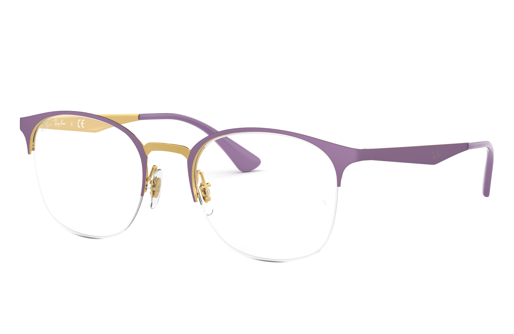Rb6422 Eyeglasses with Polished Violet Frame (51-19) - RB6422 | Ray-Ban®